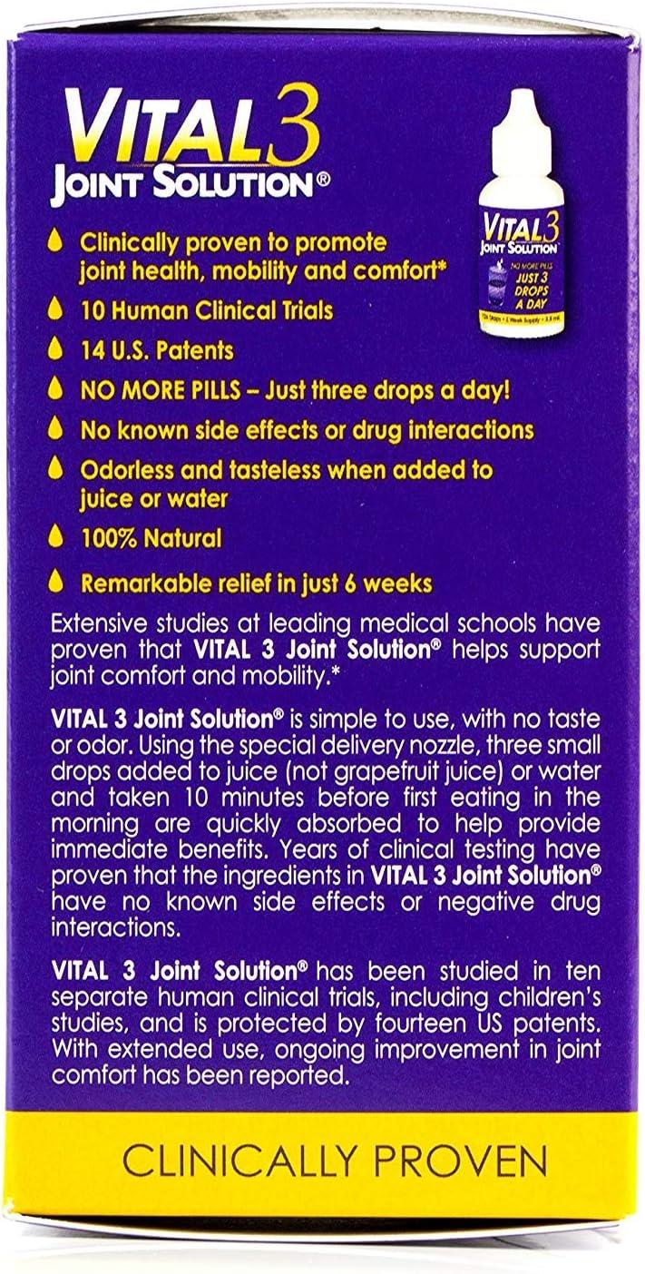 Vital 3 Joint Solution: Clinically Proven Liquid Knee Relief Supplement ...