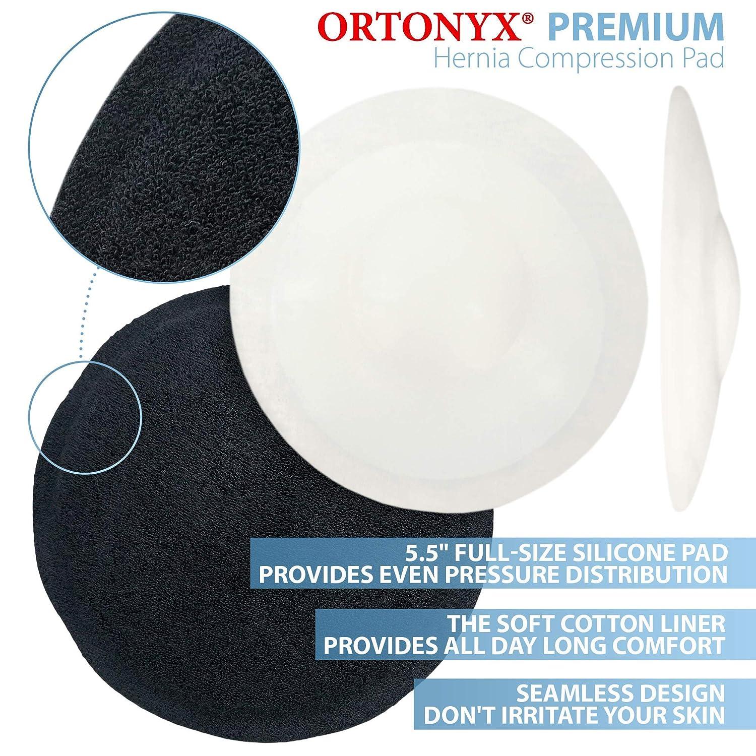 ORTONYX Silicone Umbilical Hernia Compression Pad - Abdominal Binder ...