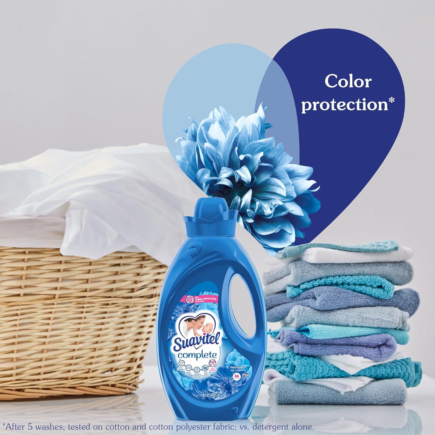 Suavitel Complete Liquid Fabric Softener with Stain Shield Technology ...