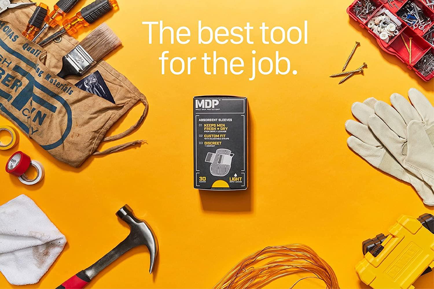 MDP Male Drip Protection Absorbent Sleeves (15 Pack) - Stay Dry with ...