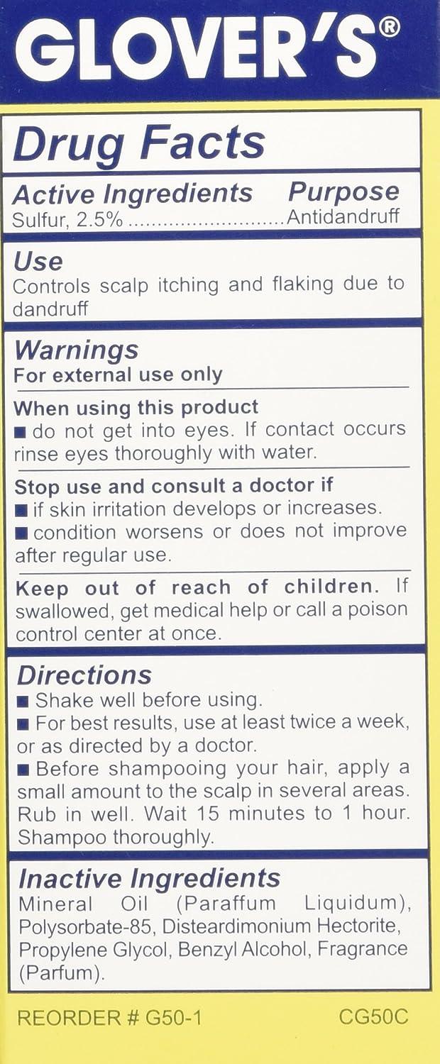 Glovers Dandruff Control Medicine 2.75 oz - Regular Formula | Buy Now ...