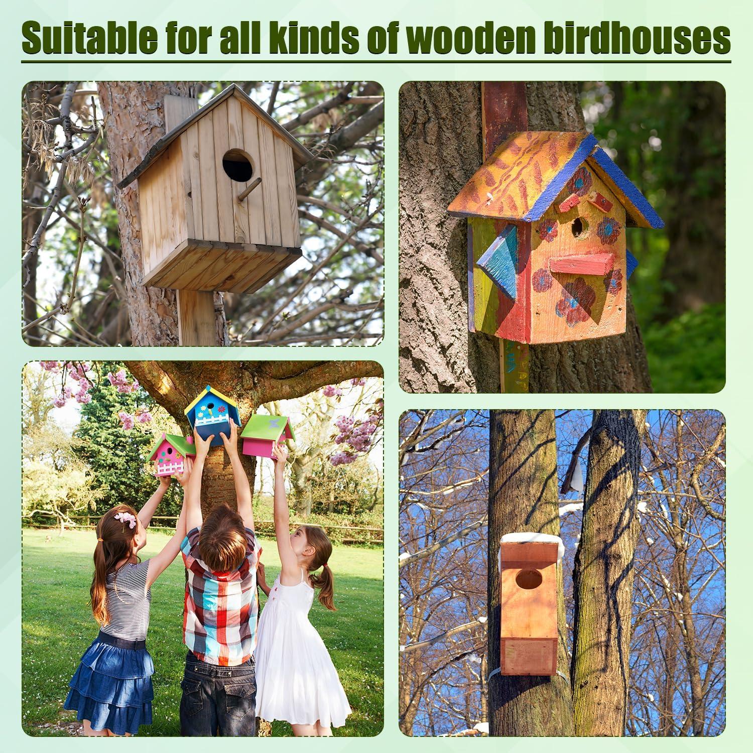 2 Sets of Bird House Brackets Steel Rust Proof Bird House Mounting Post ...