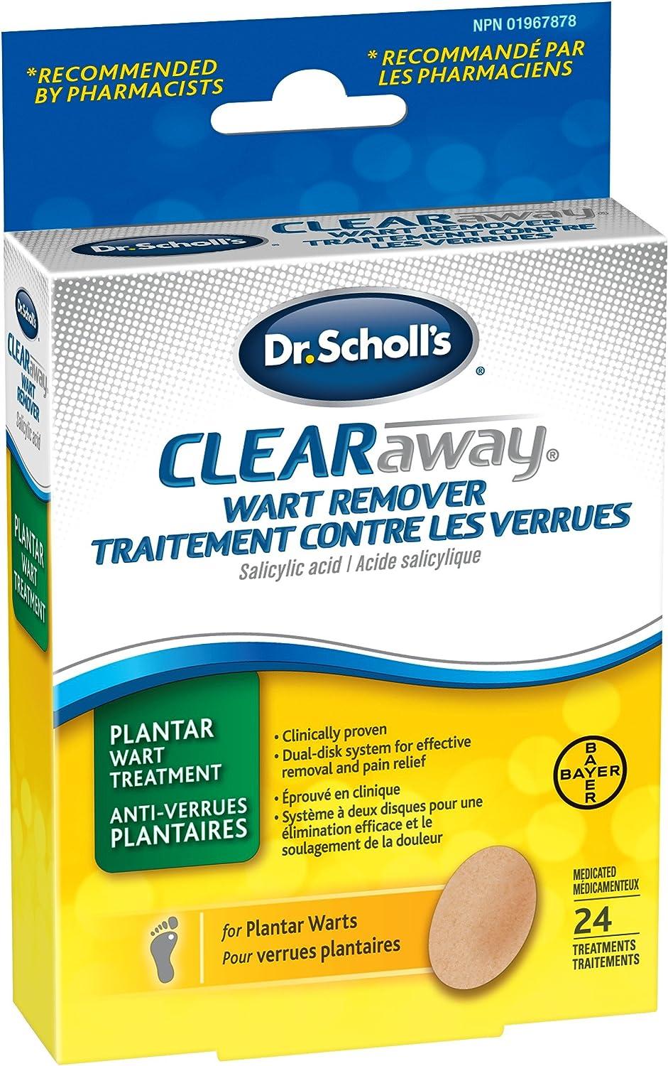 Dr. Scholl's Clear Away Plantar Wart Remover 24 Count - Fast & Effective Treatment | Buy Now ...