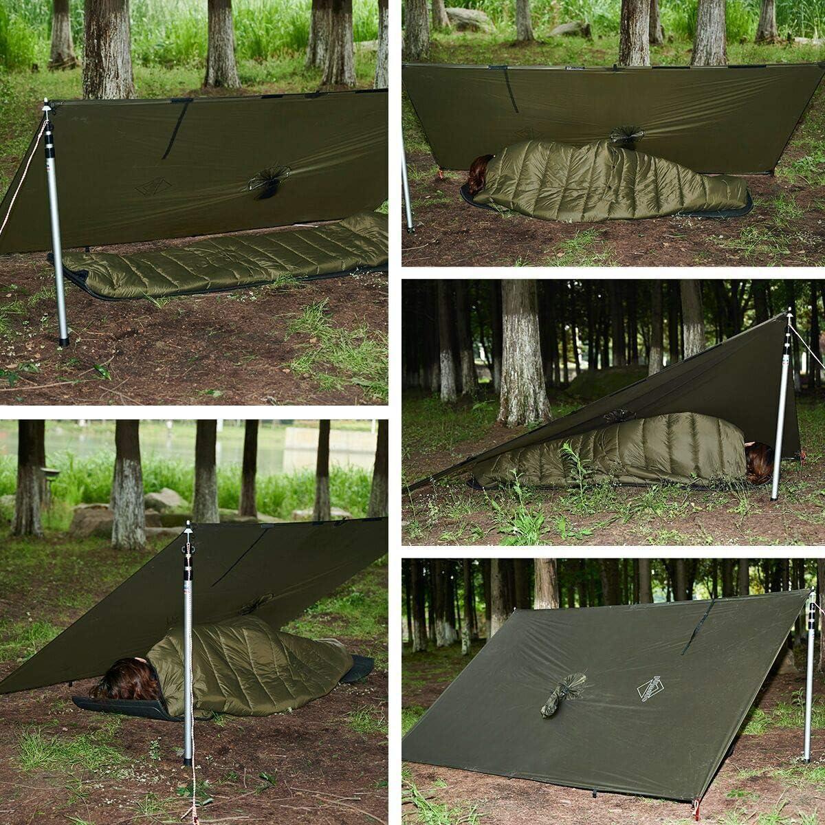 Onewind Ultralight Silnylon Poncho Tarp Shelter Rain Jacket Hood Olive ...