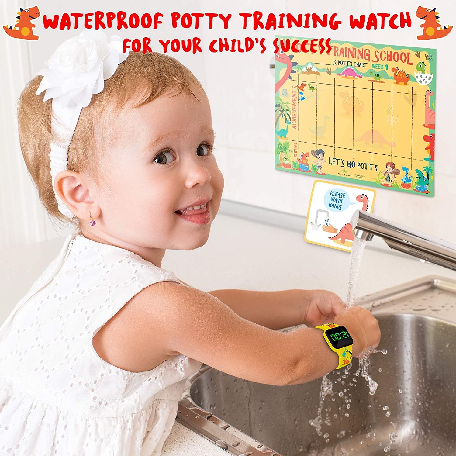 Potty Training Toilet Timer Watch for Girls Boys, Fun Flashing Lights ...