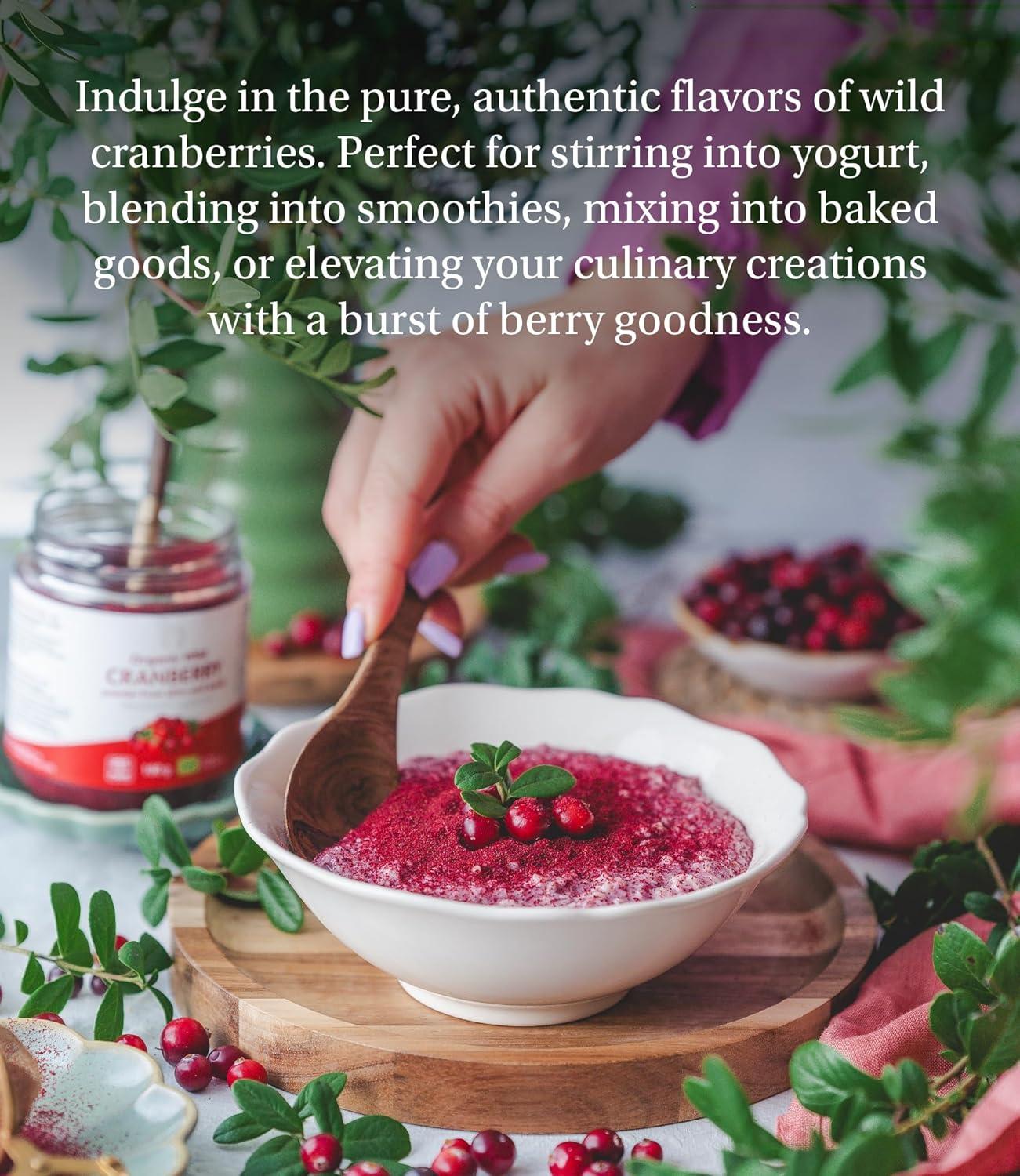 LOOV Organic Wild Cranberry Powder (Pomace Powder) 100 g High in ...