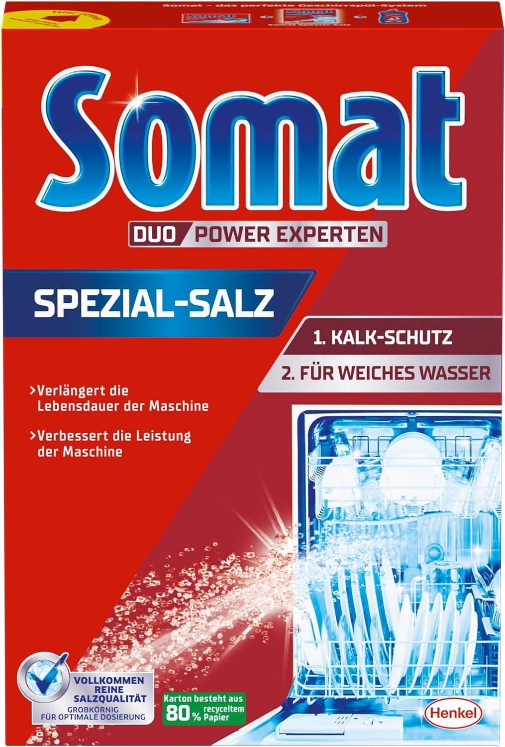 Somat Dishwasher Care Set - Rinse Aid 750ml & Special Salt 1.2kg ...
