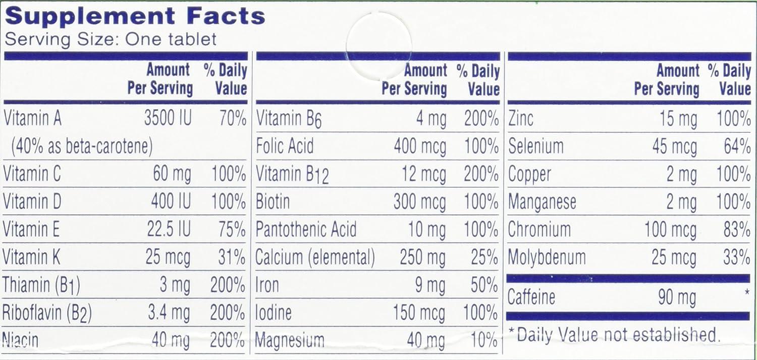 One A Day Energy Multivitamin Supplement - 50 Count Tablets with ...
