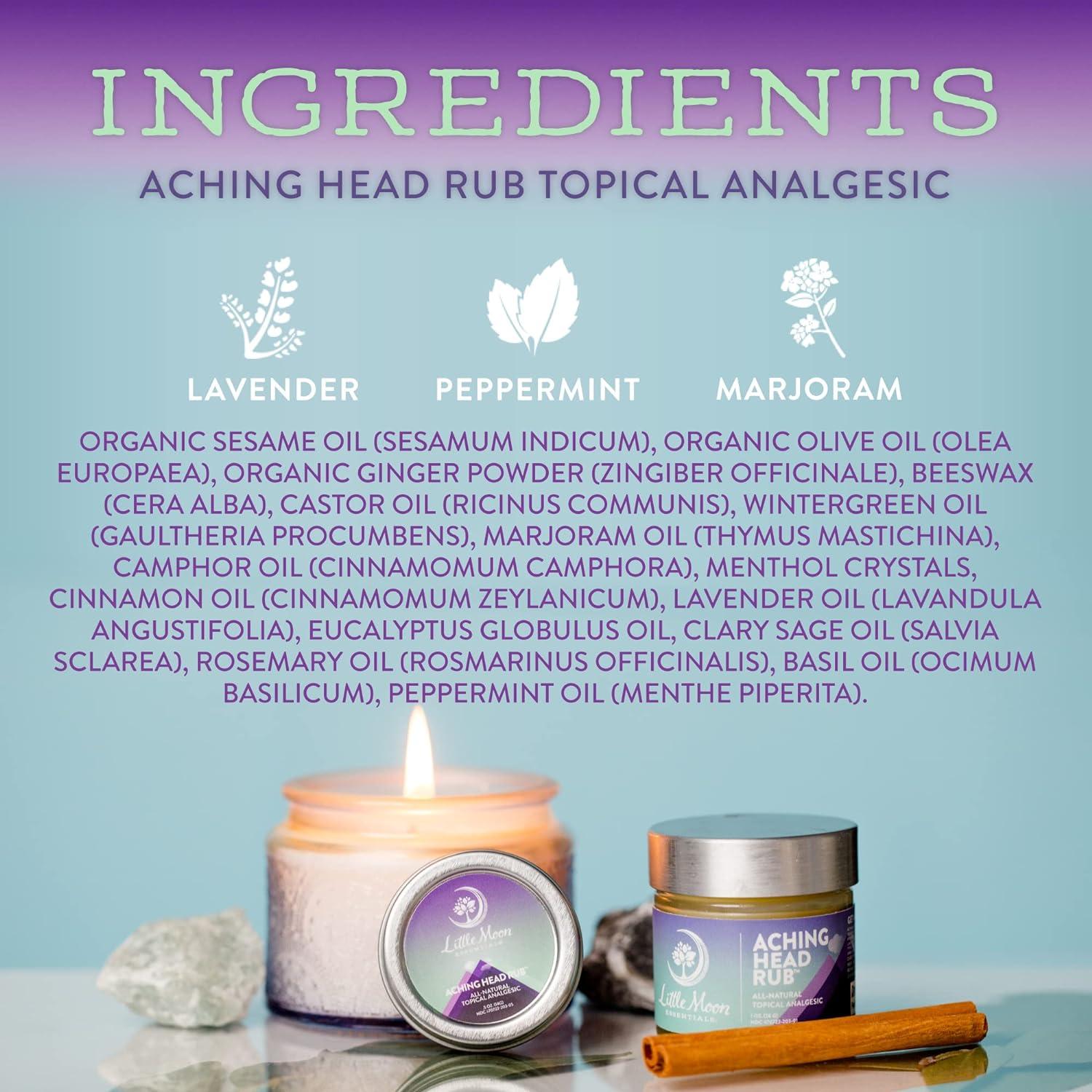 Little Moon Essentials Aching Head Rub 1 oz - Topical Analgesic for Pain Relief | Buy Now with ...