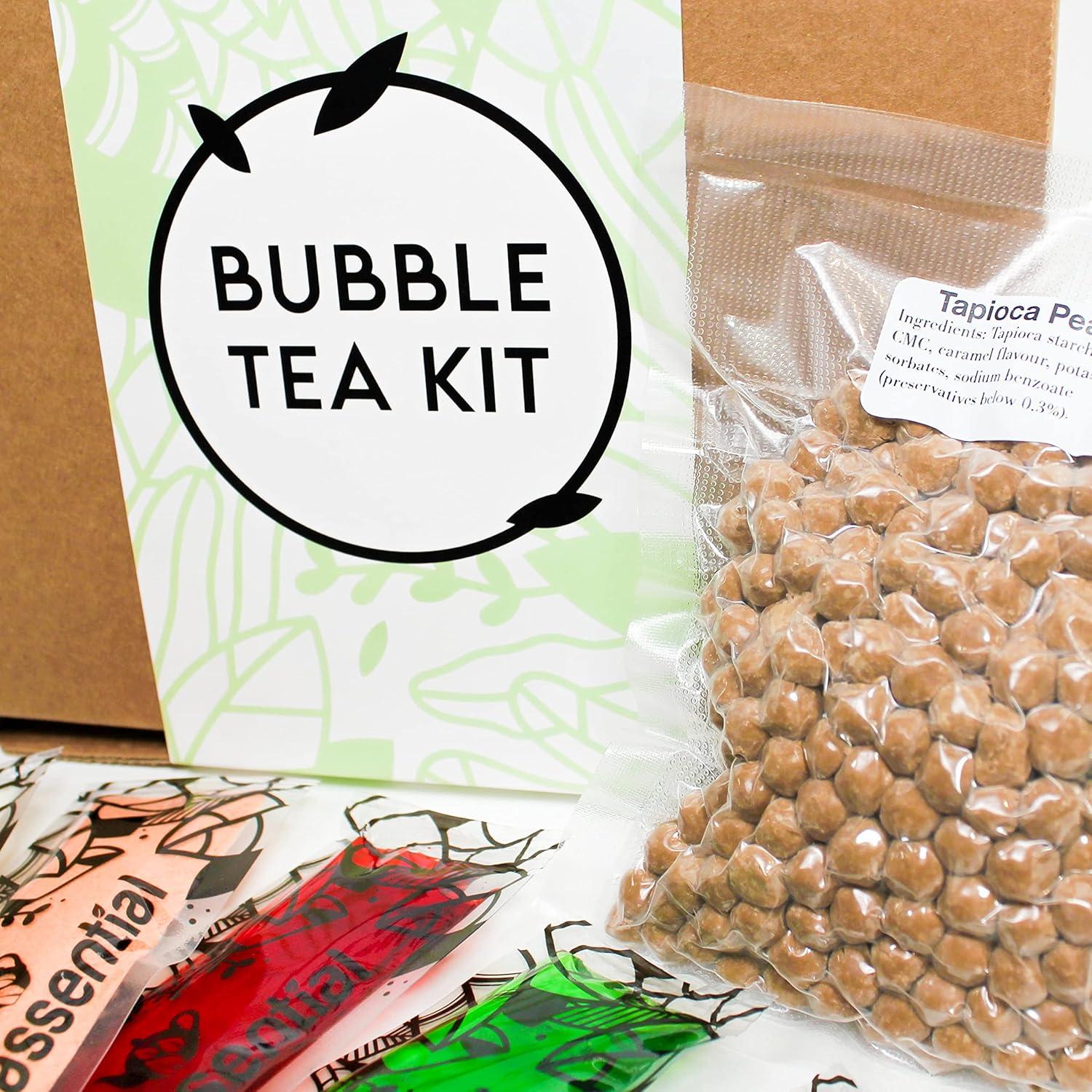 Bubble Tea 6 Classic Flavours Bubble Tea Take Home Kit (Coconut Jellies ...
