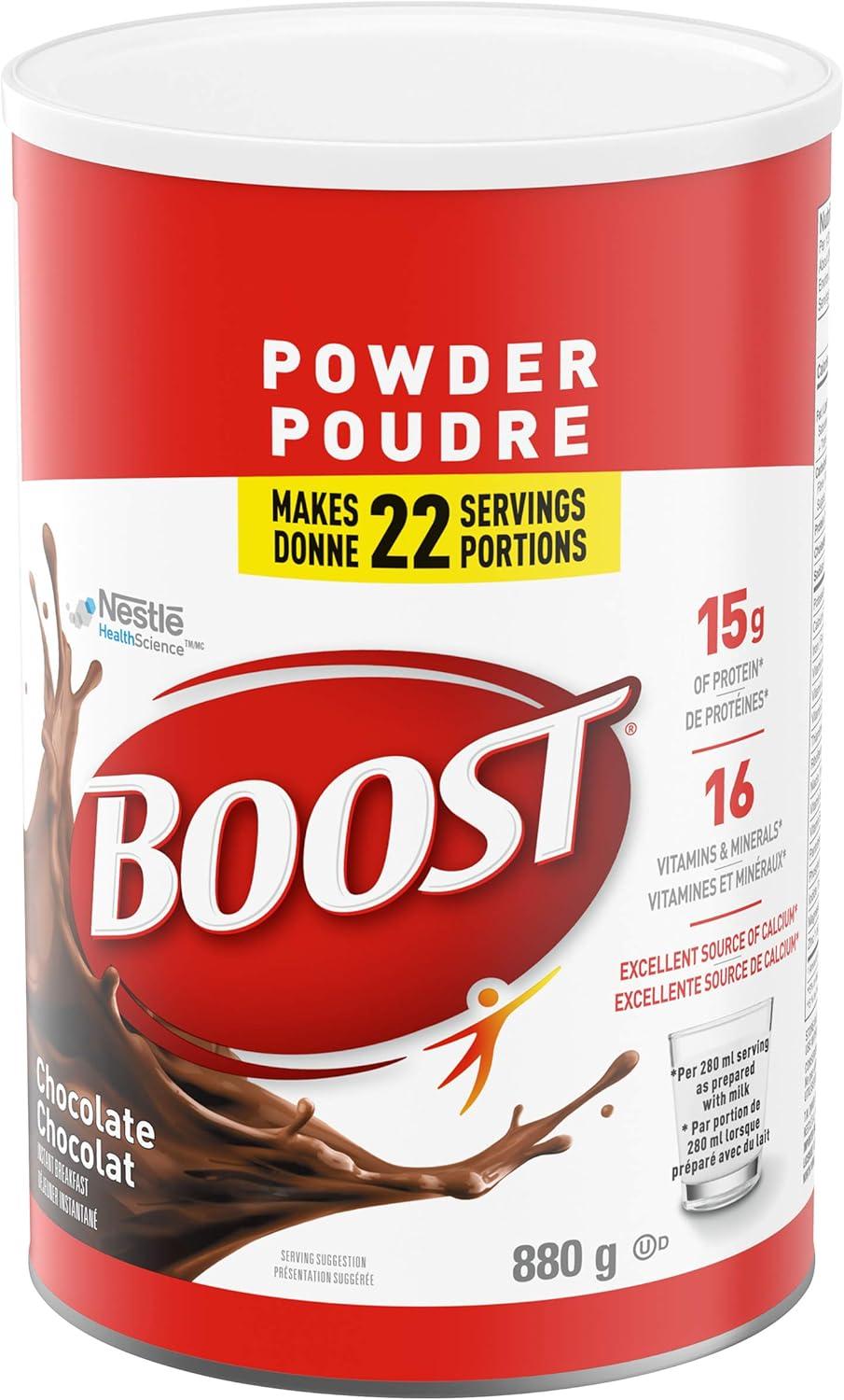 Boost Powder- Chocolate Instant Breakfast Drink Mix 880 g Canister ...