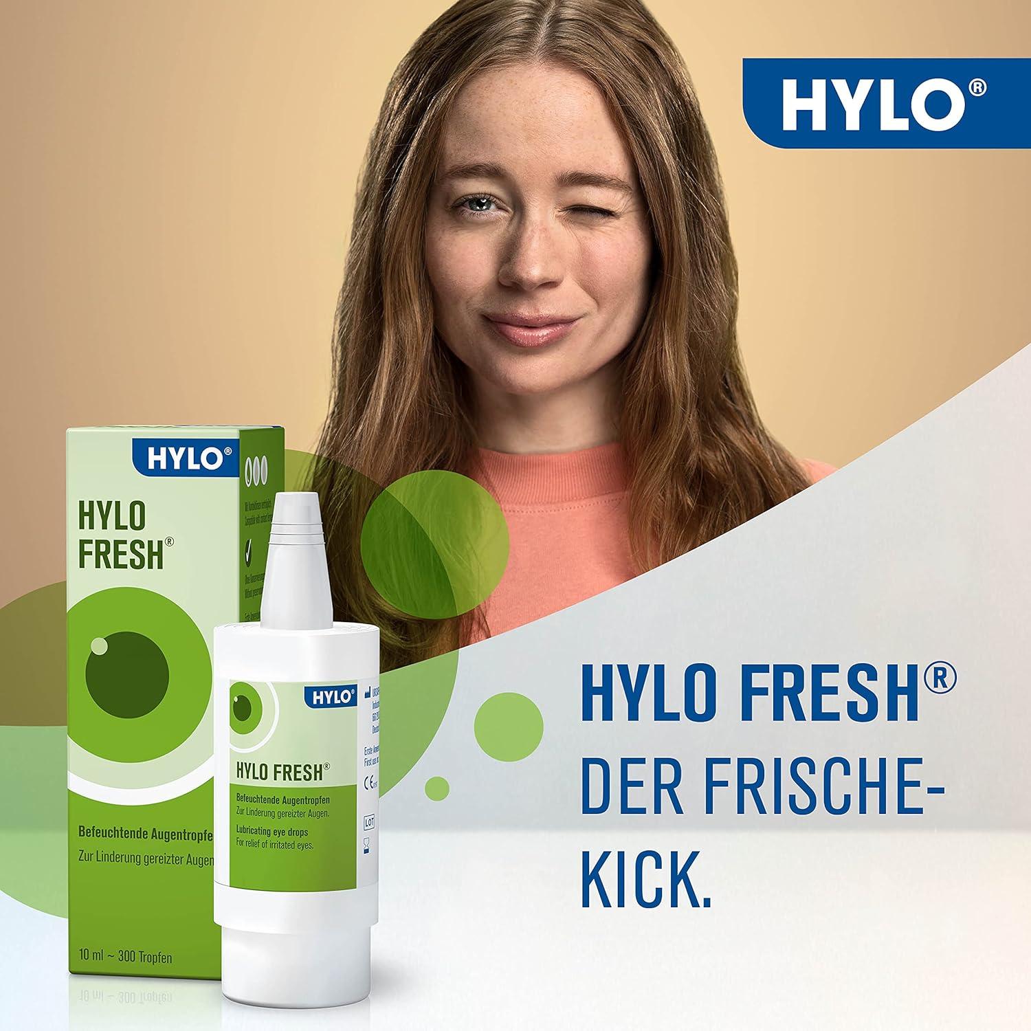Buy HYLO FRESH Eye Drops for Dry Eyes | Hyaluronic Acid & Euphrasia ...