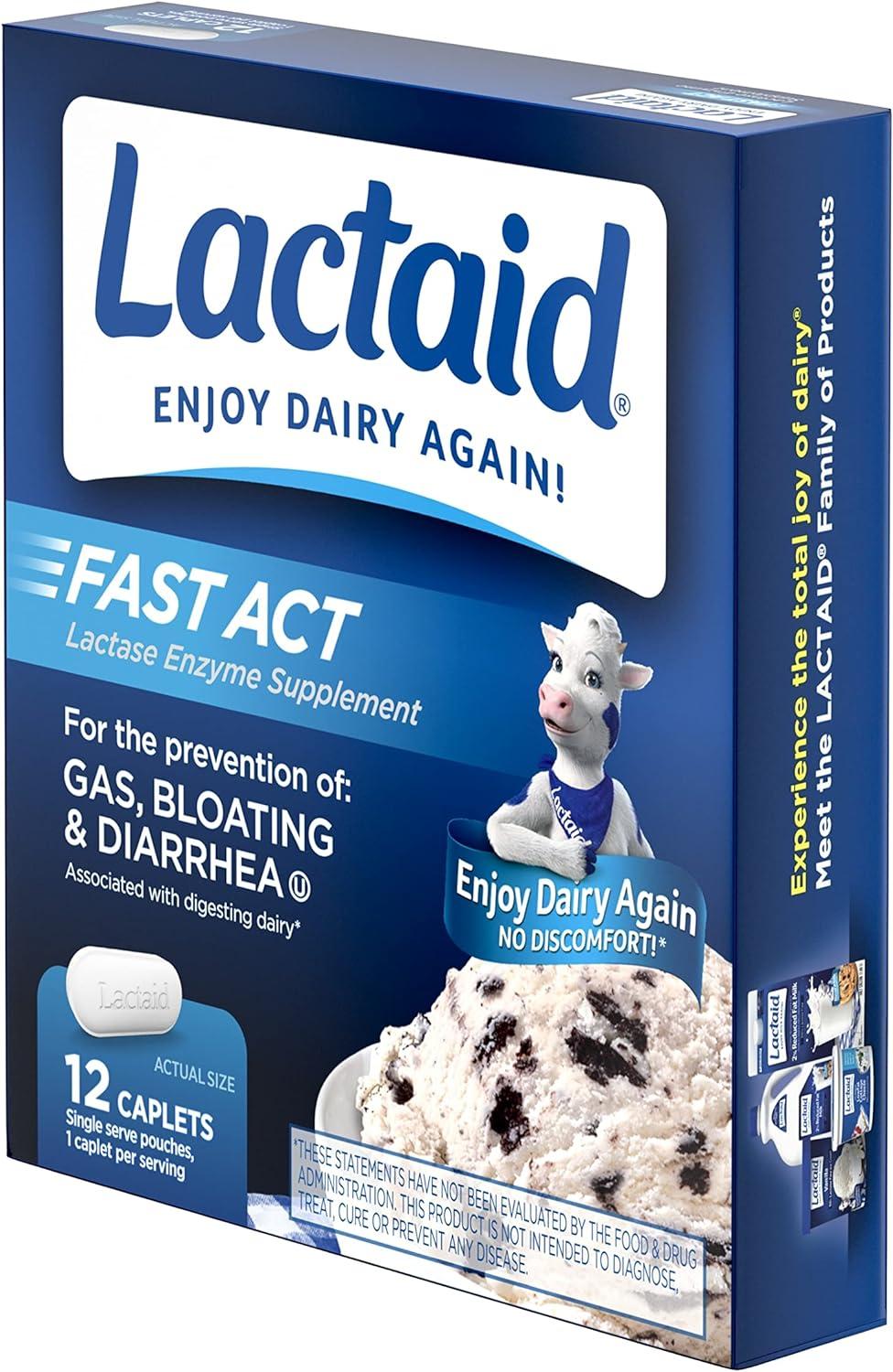 Lactaid Fast Act Twice As Ultra 12 Caplets | Buy Now with Express ...