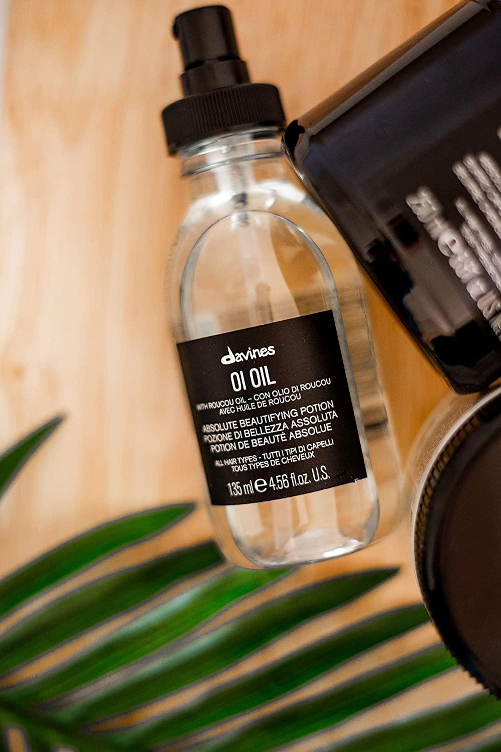 Davines OI Oil 4.56 Fl Oz | Weightless Hair Oil for Dry, Coarse & Curly ...