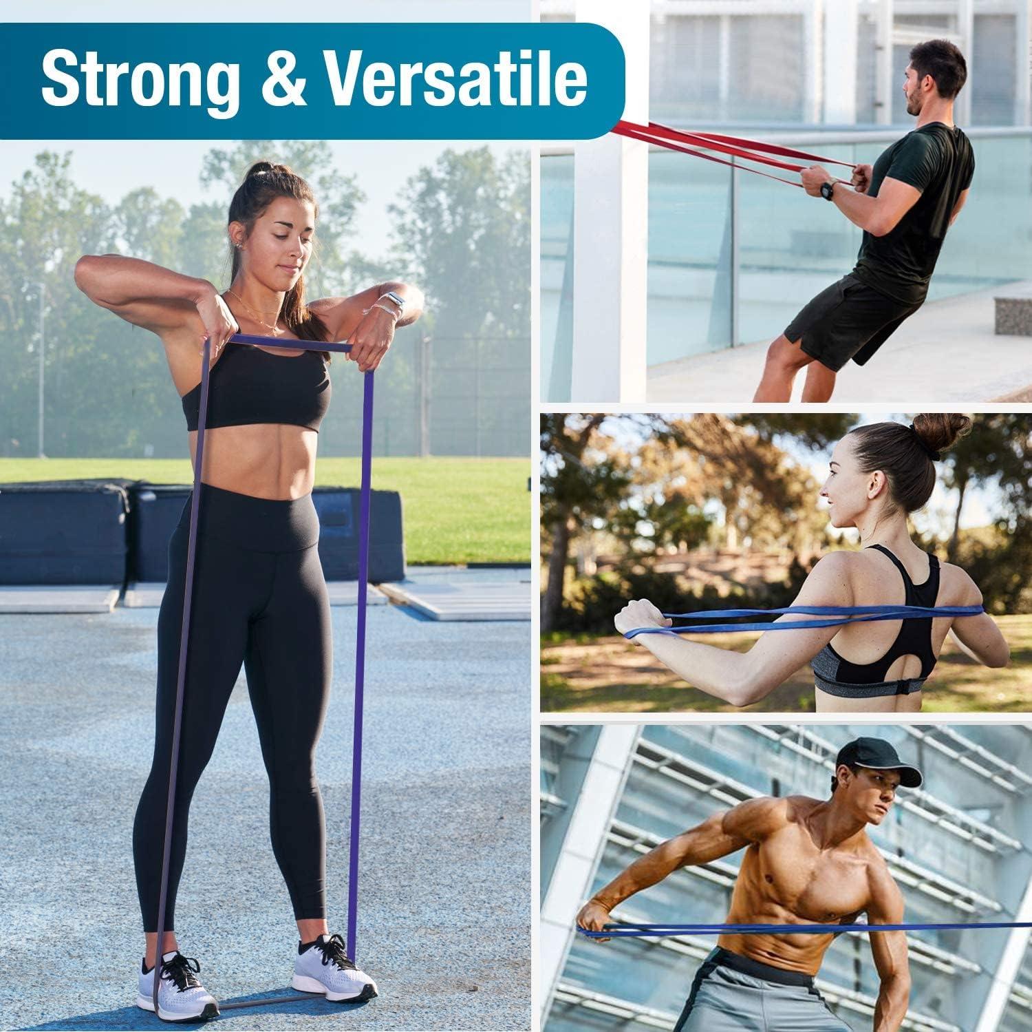 Beenax Resistance Bands Pull Up Assist Bands Set - Thick Heavy ...