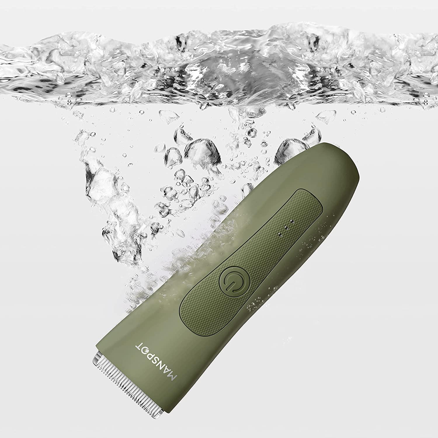MANSPOT Electric Ball Trimmer for Men - Waterproof & Rechargeable with ...