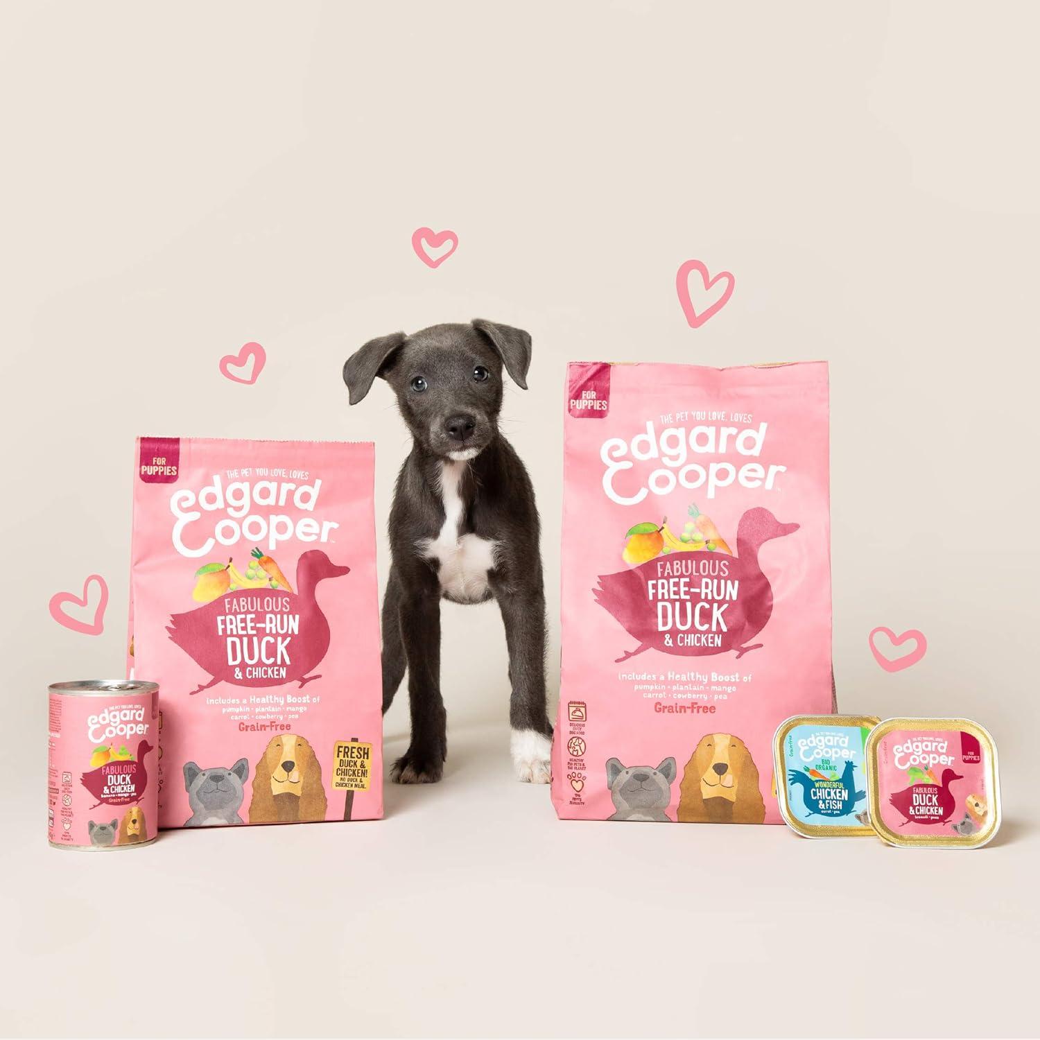 Edgard & Cooper Puppy Wet Food - Grain-Free Duck & Chicken 400g (6 Pack ...