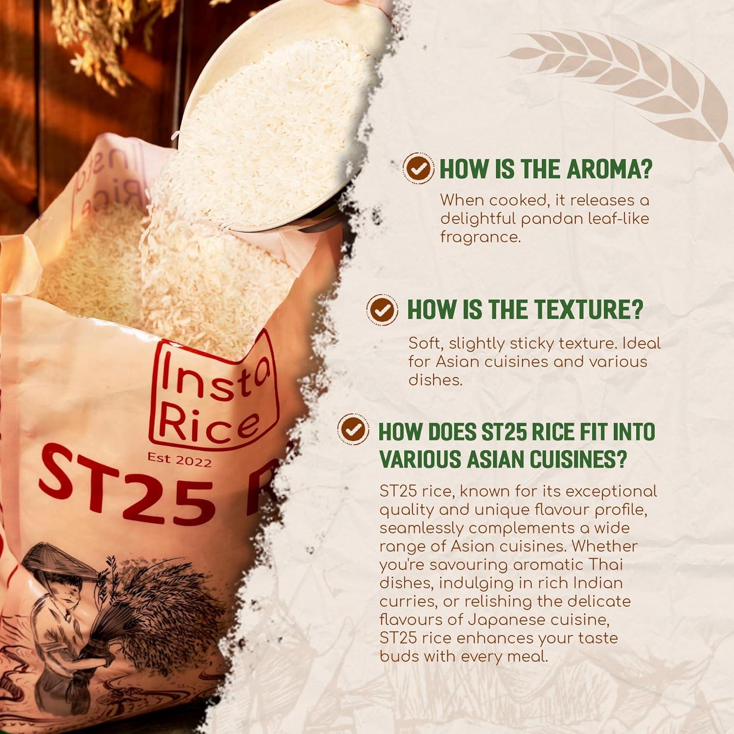 Insta Rice Premium ST25 Fragrant Sticky Rice from Vietnam - Versatile ...
