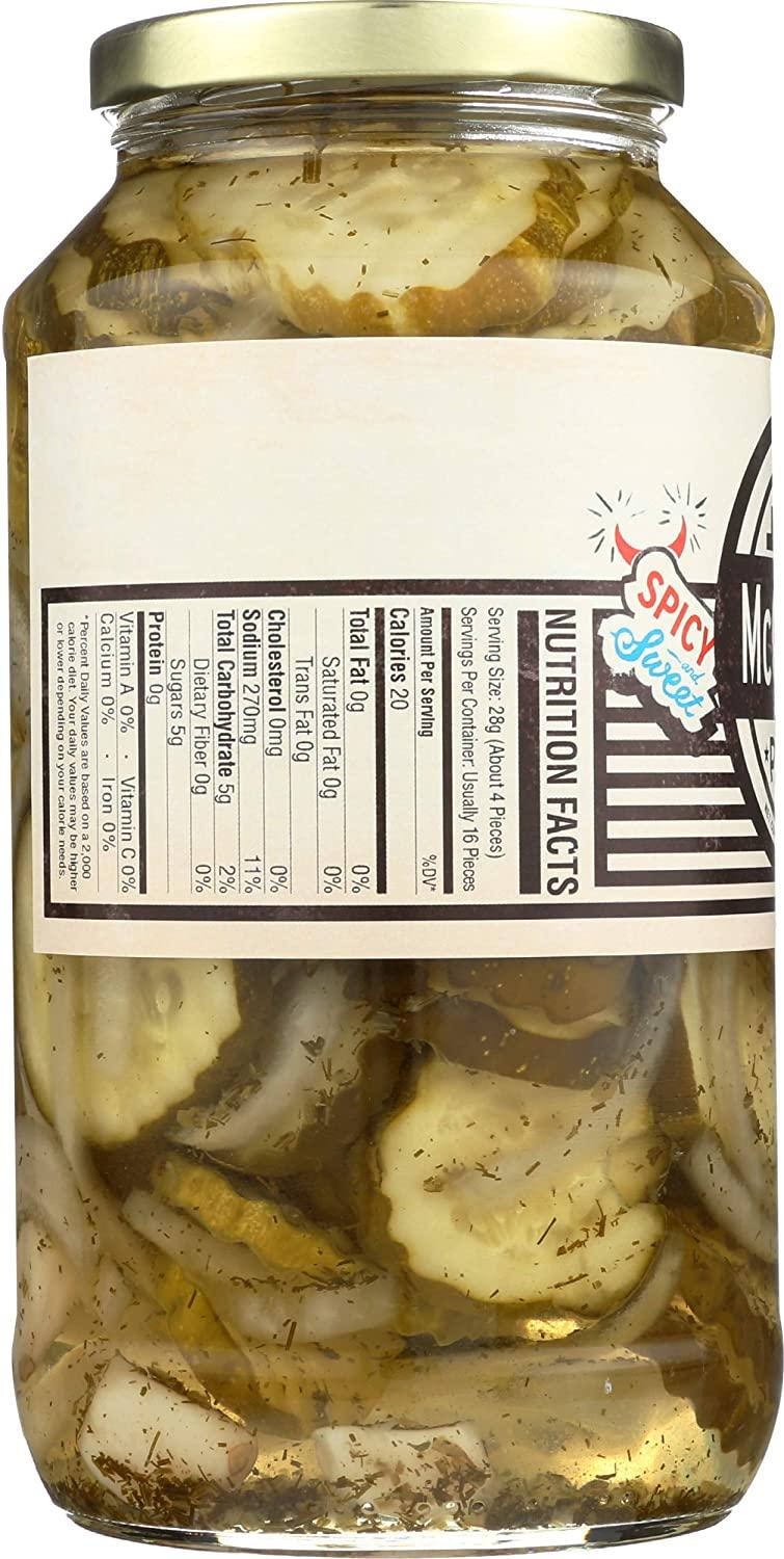 McClure's Sweet and Spicy Pickles (Chip Cut) - 32 oz - Crunchy and ...