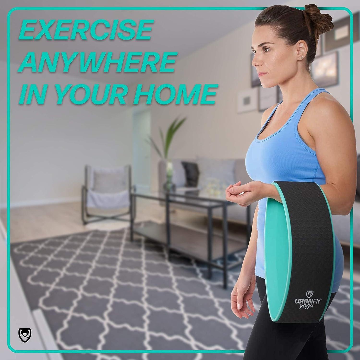 URBNFit Half Yoga Wheel for Yoga Wheel Pose - Stretching and ...