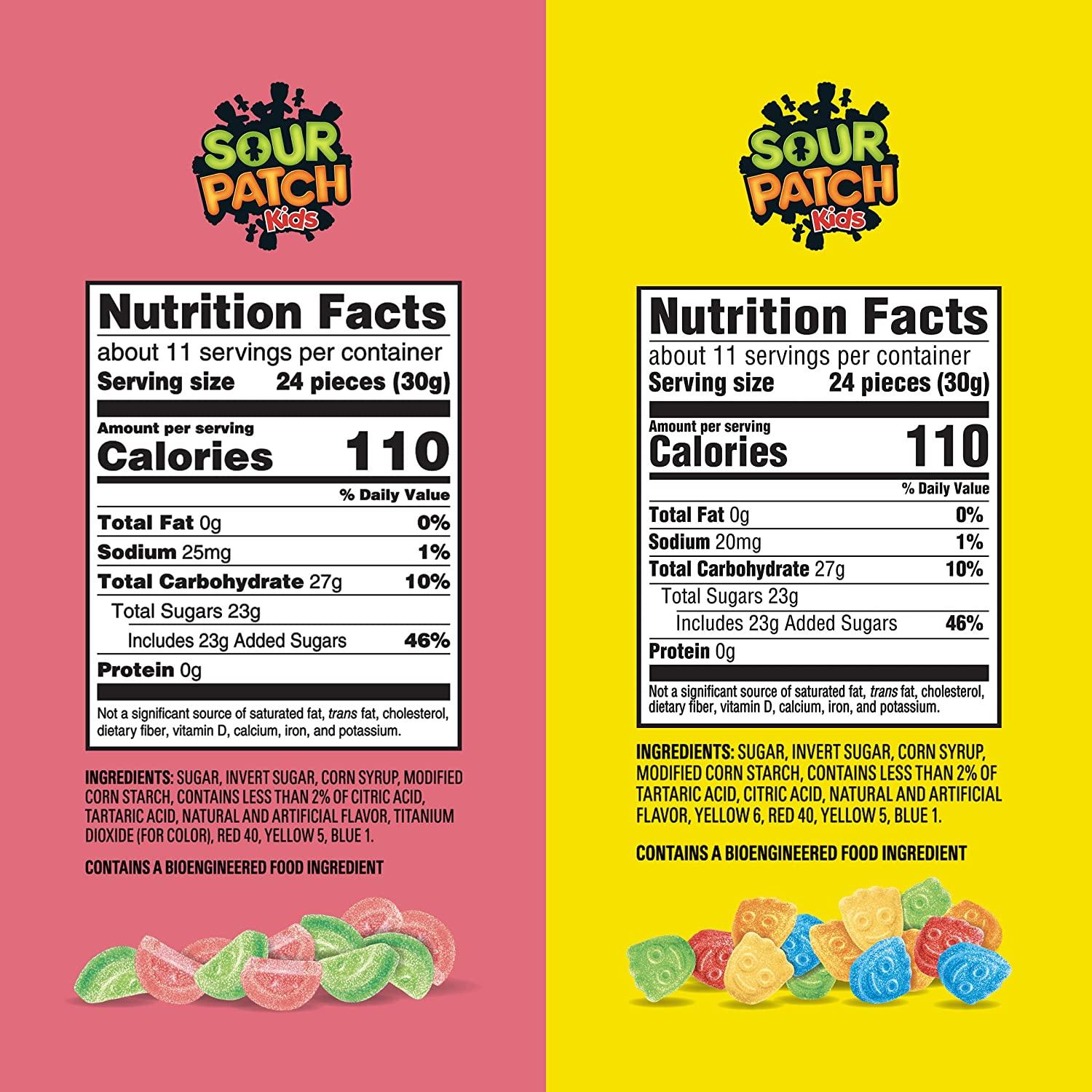 Sour Patch Kids Nutrition Facts