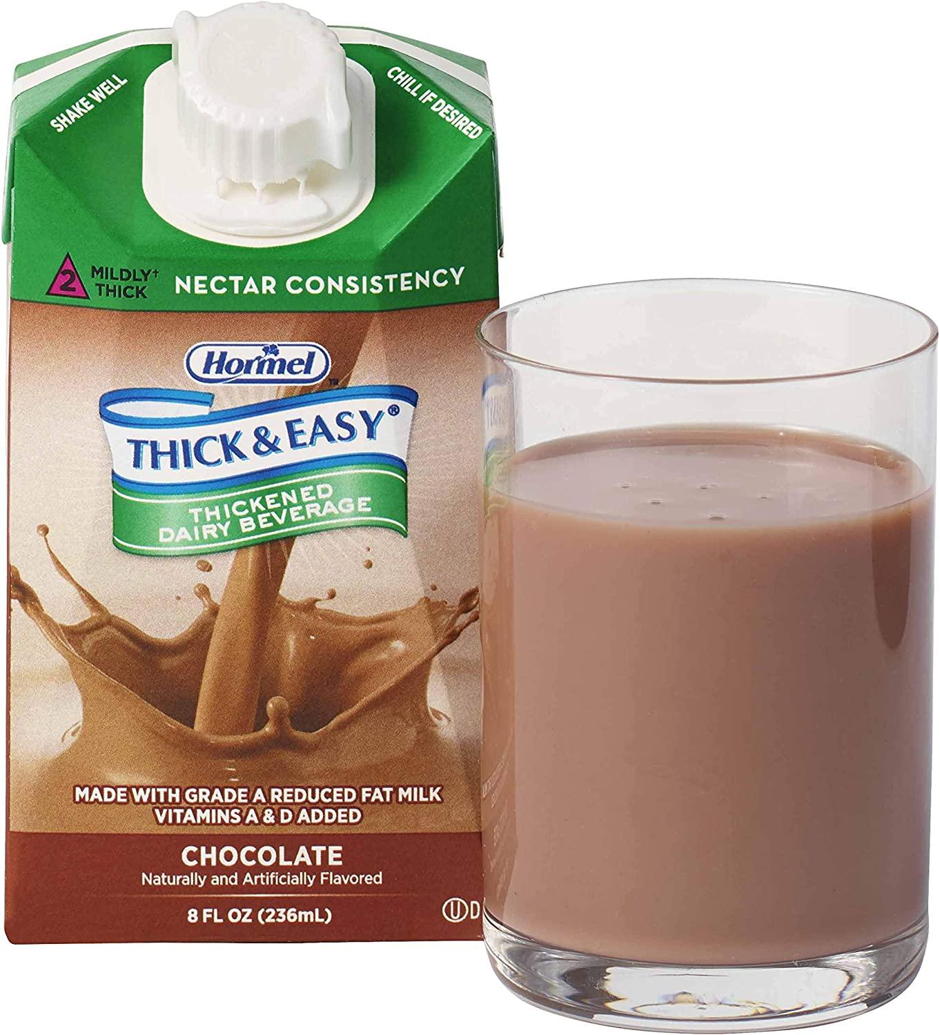 Thick & Easy Thickened 2 Chocolate Nectar Dairy Beverage 8oz (Pack of ...