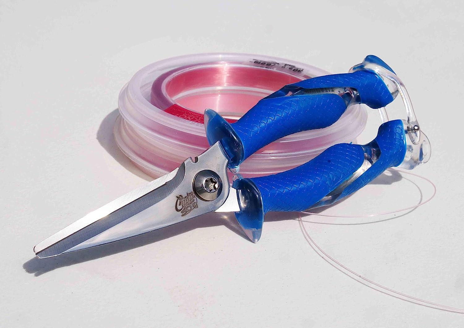 Cuda Titanium-Bonded Fishing Scissors with Micro Serrated Edges One Size