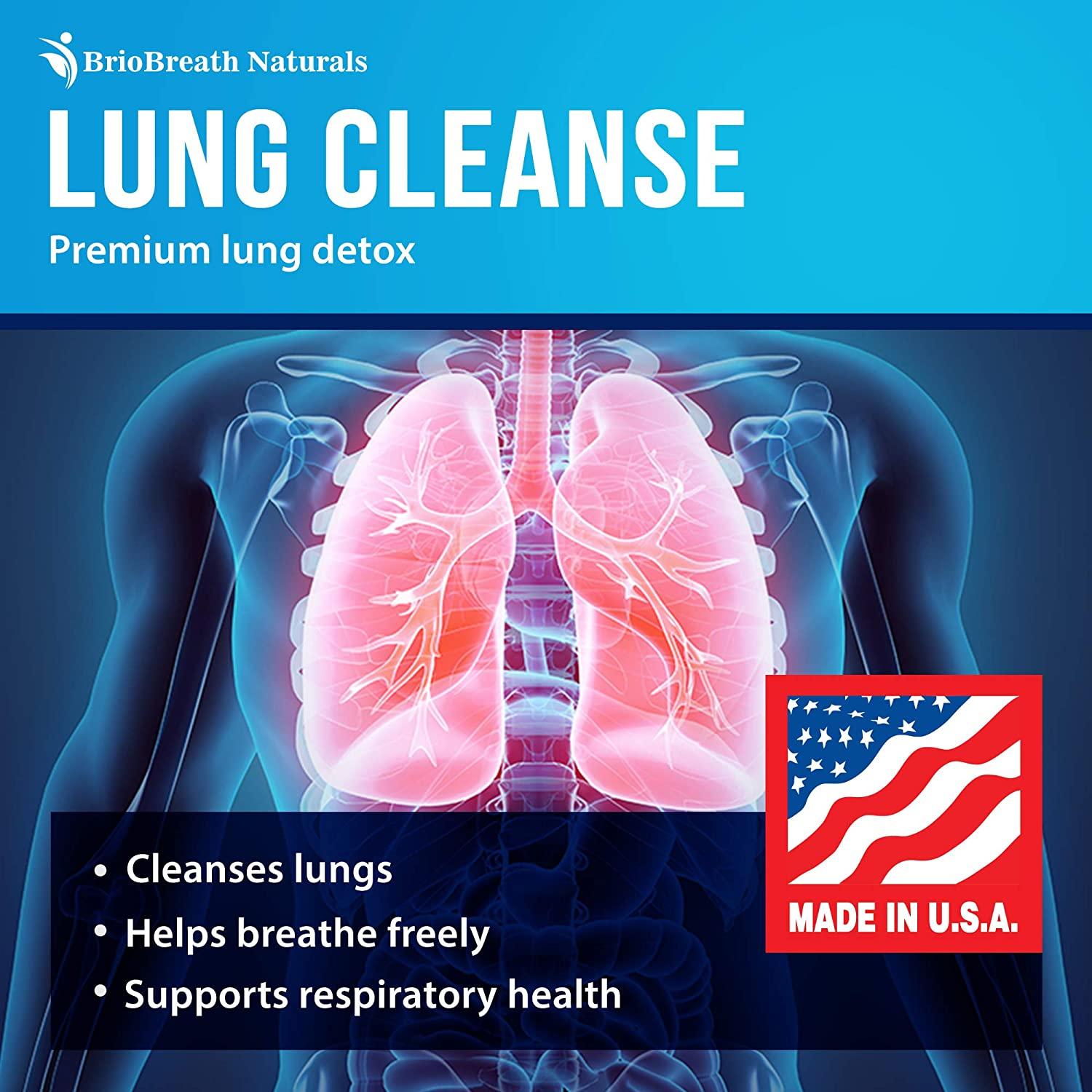 Lung Support Supplement for Detox & Respiratory Health - 60 Vegan ...