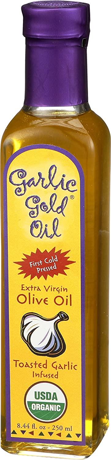 Garlic Gold Organic Extra Virgin Olive Oil - Toasted Garlic Infusion ...