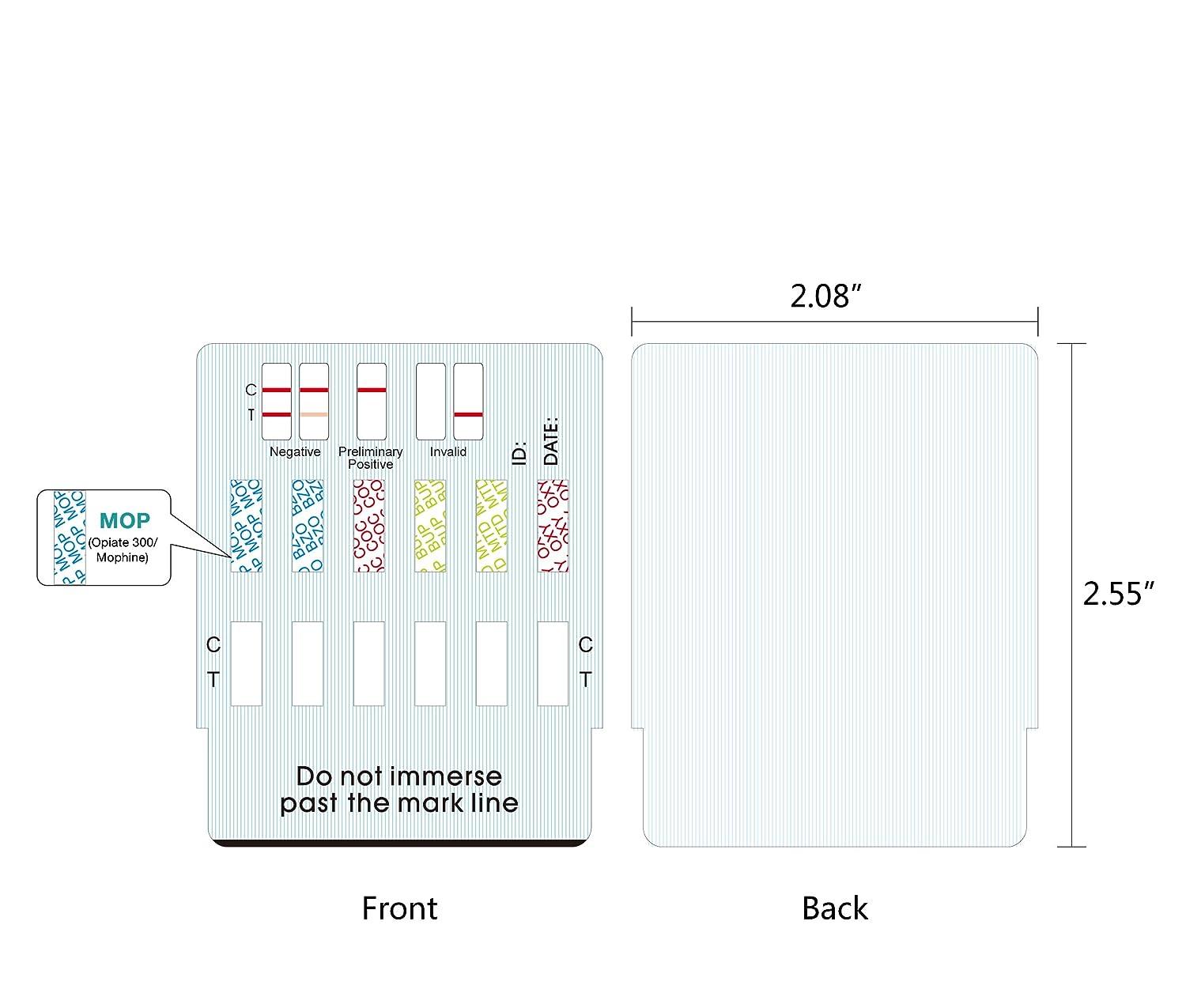 10 Pack EasyHome 6 Panel Instant Urine Drug Test - Most Sensitive OPI ...