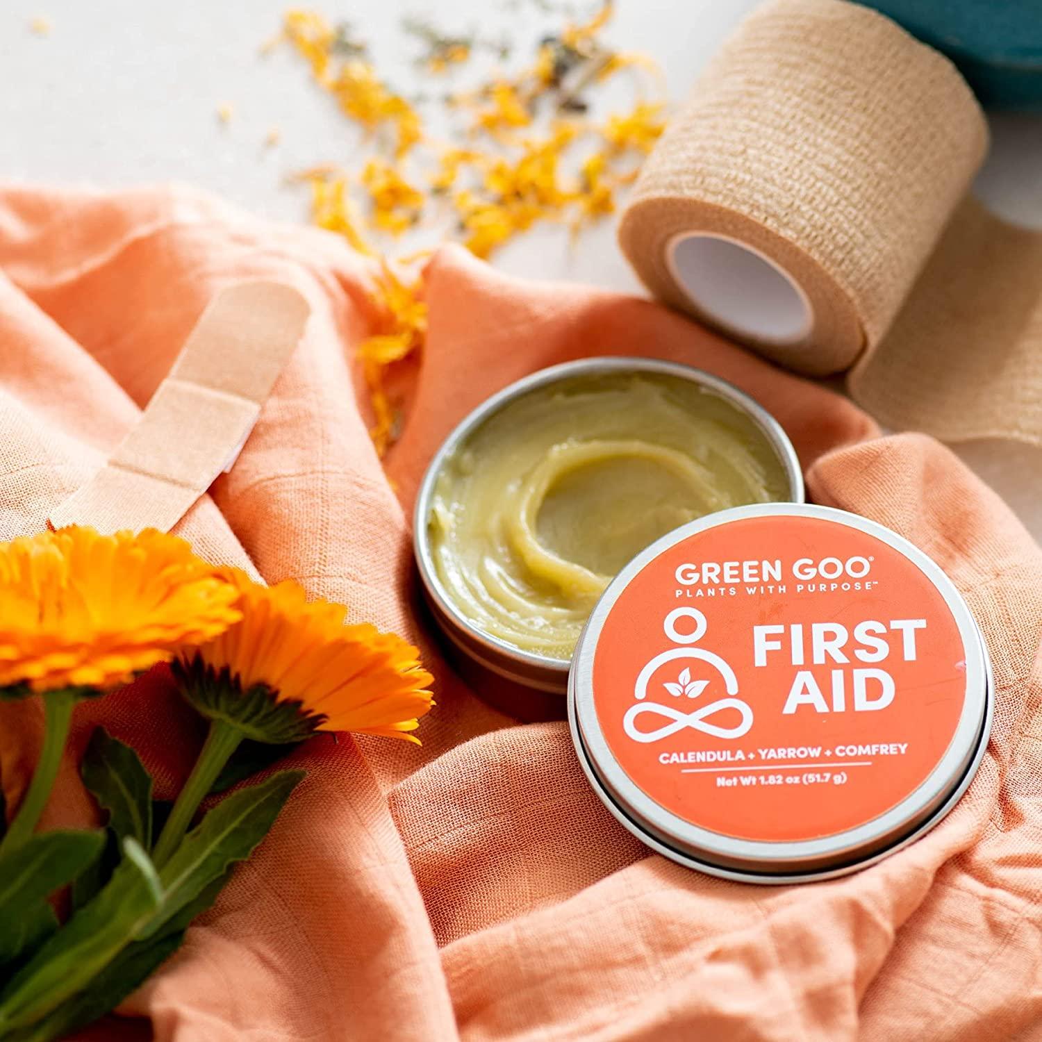 Green Goo Natural First Aid for Cracked Hands & Feet - 1.82 oz Tin ...