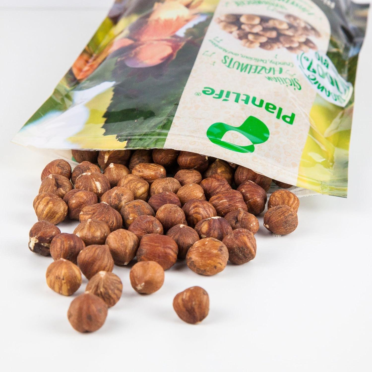 Buy PlantLife Sicilian Organic Hazelnuts 1kg - Raw Extra Large Natural ...