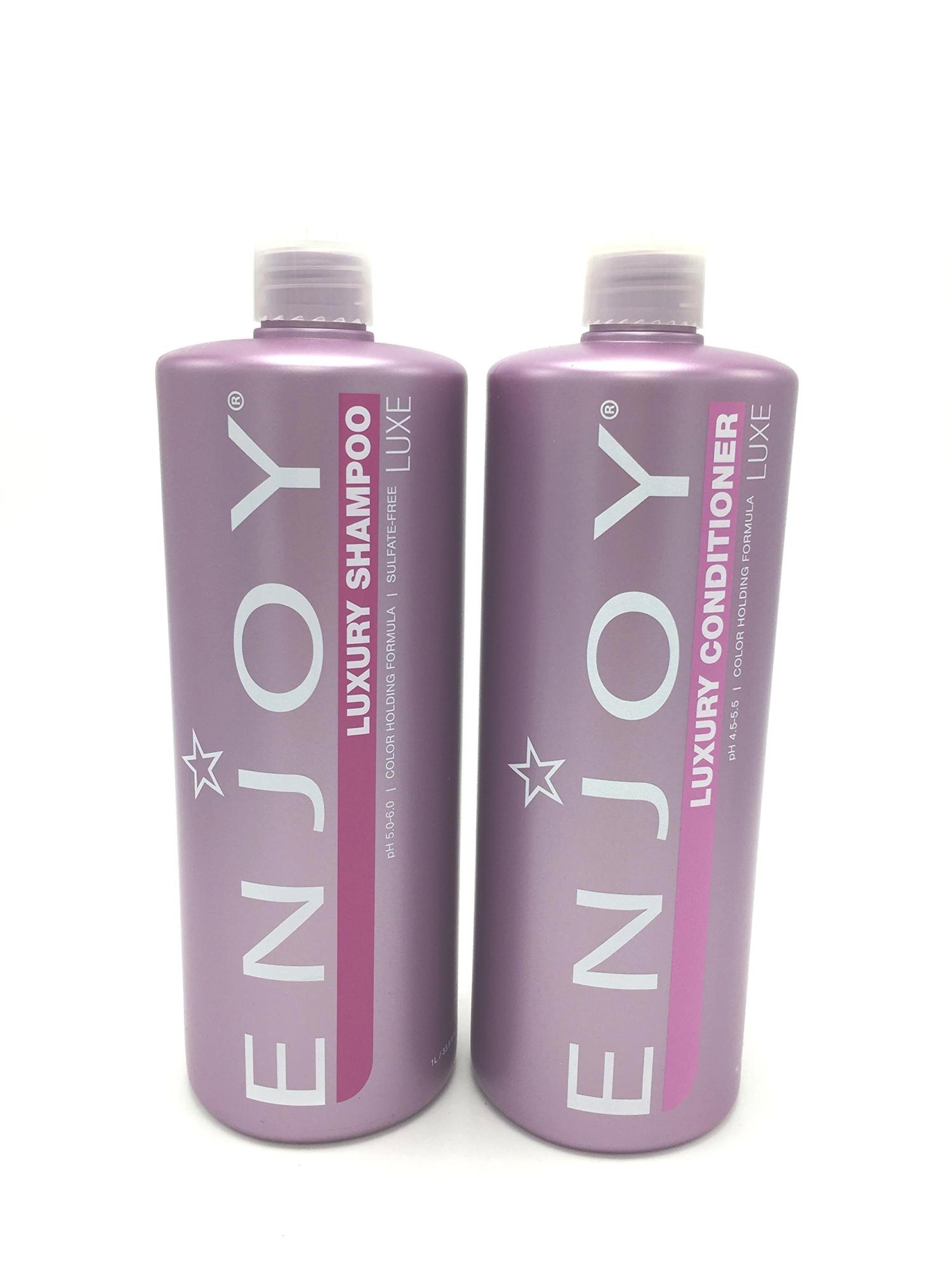 Enjoy Hair Care Luxury Duo Set - 33.8 oz Shampoo & Conditioner for ...
