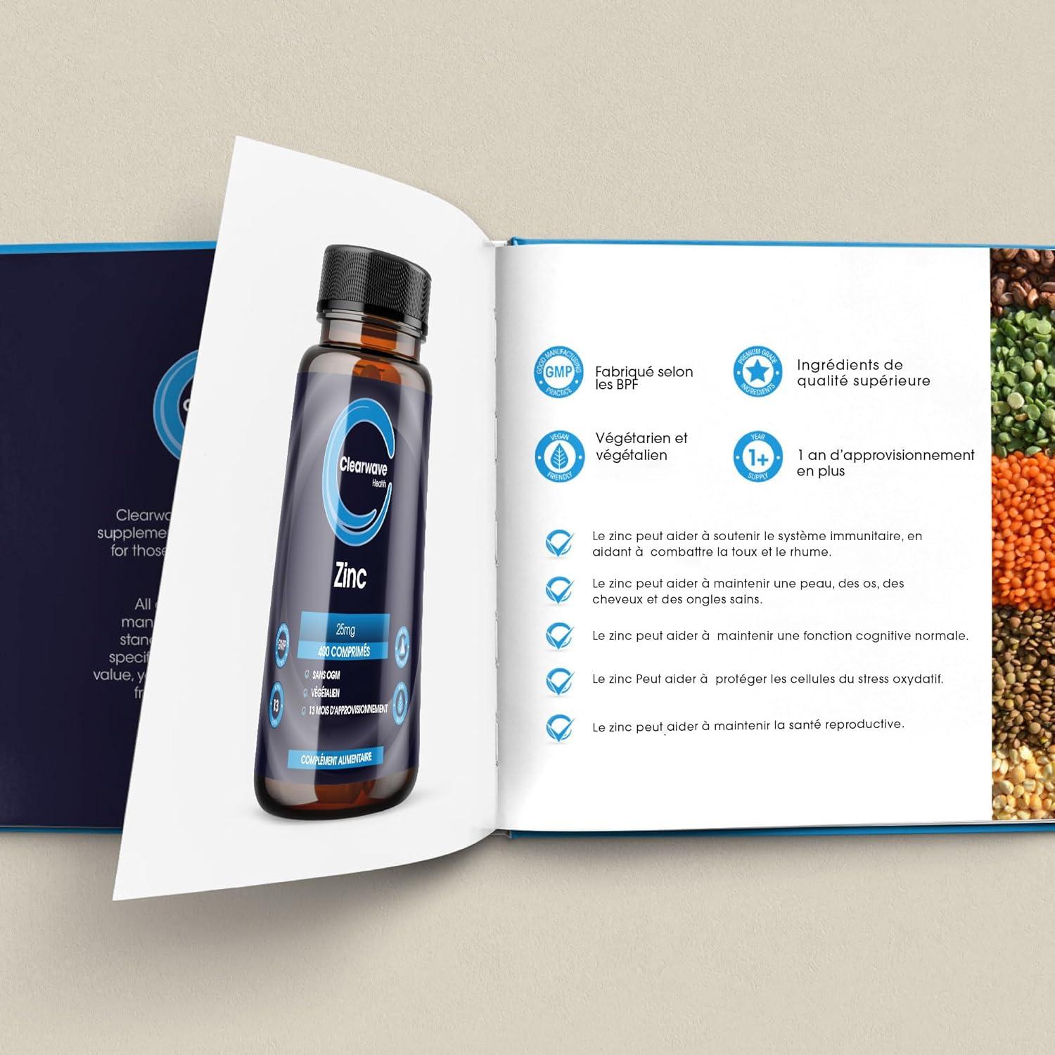 High Strength Zinc Tablets - 400 Vegan Zinc Tablets - 1+ Year Supply ...