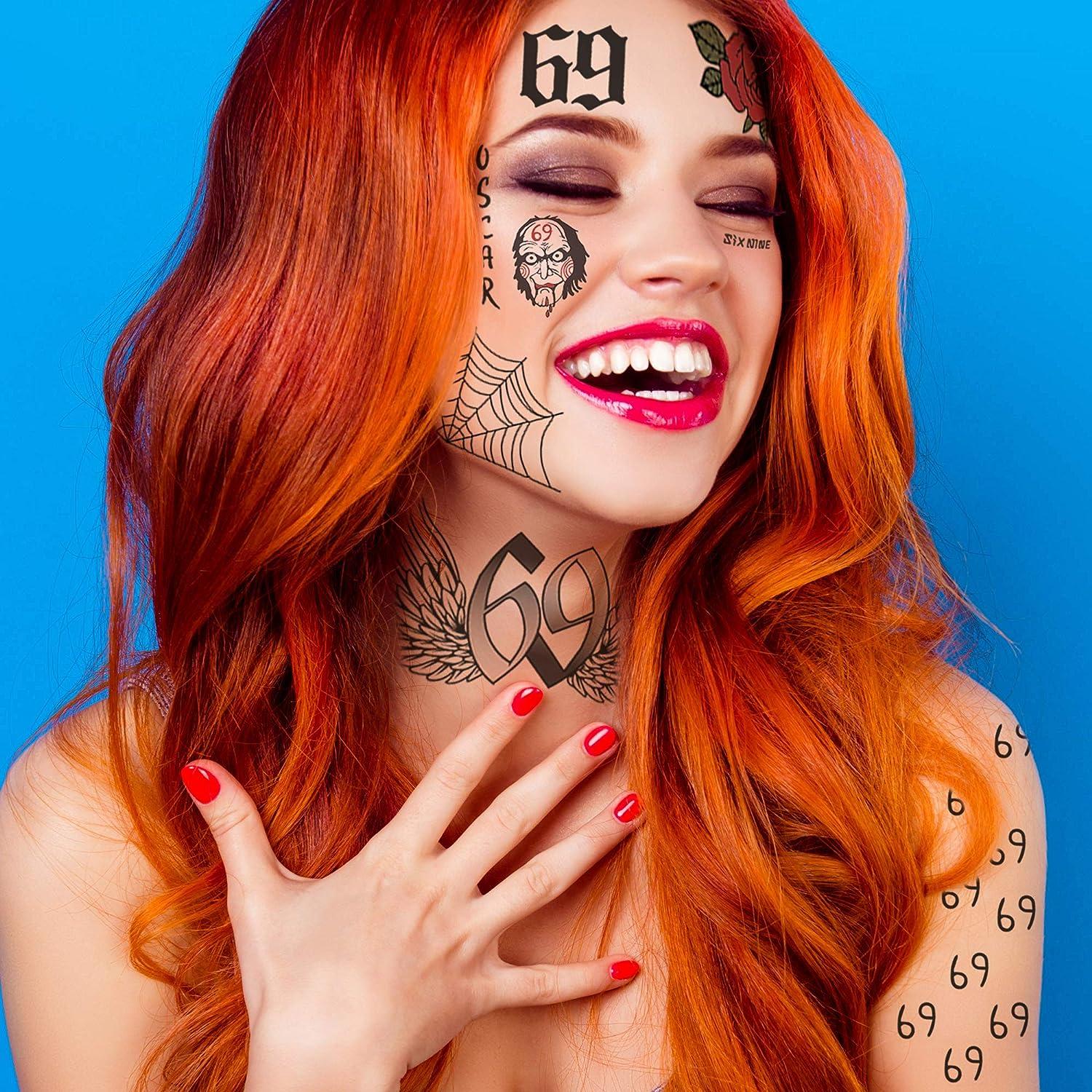 2020 Rapper Inspired Temporary Tattoos - 69 Realistic Face, Chest, Body ...