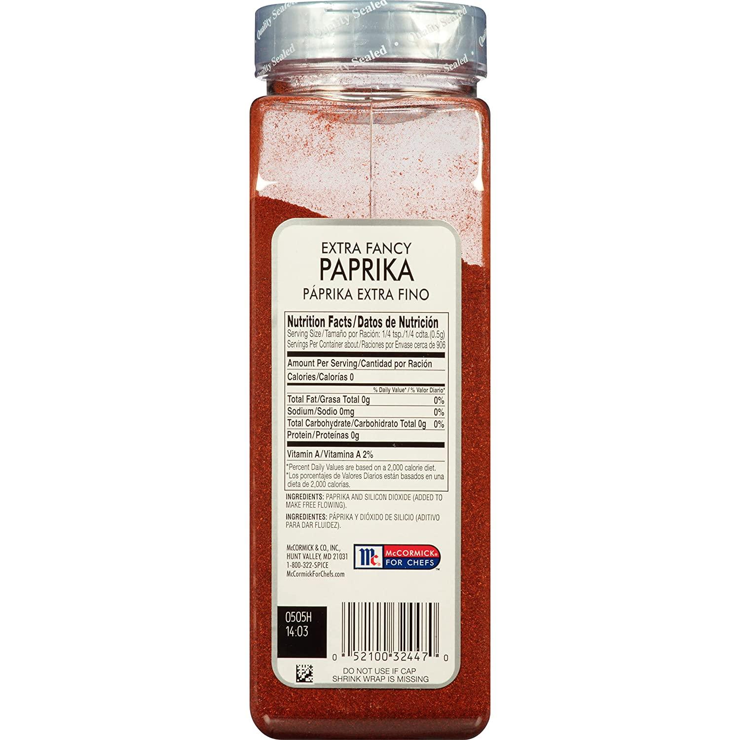 McCormick Culinary Extra Fancy Paprika 16 oz - High-Quality Seasoning ...