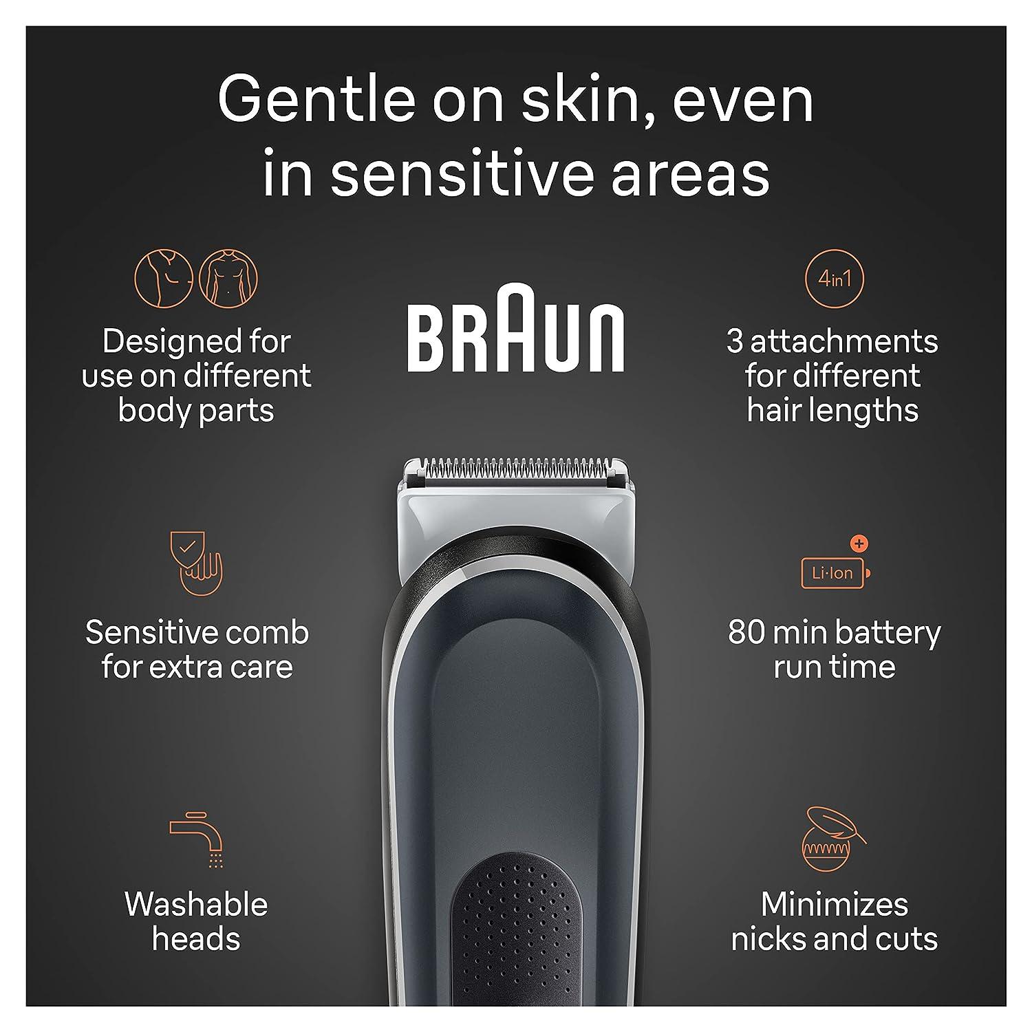 Braun Body Groomer Series 3 3340 for Men - Chest, Armpits, Groin ...