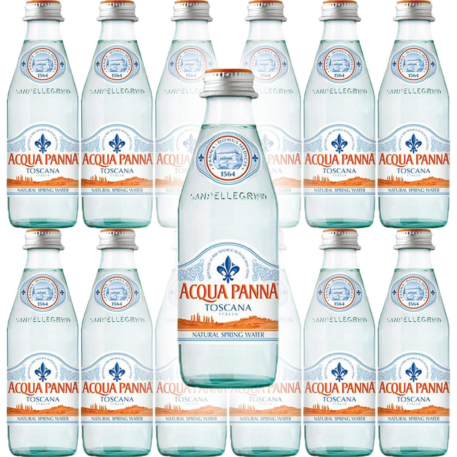 Acqua Panna Toscana Spring Water 8.8oz Glass Bottle - Pack of 12 (105.6 ...