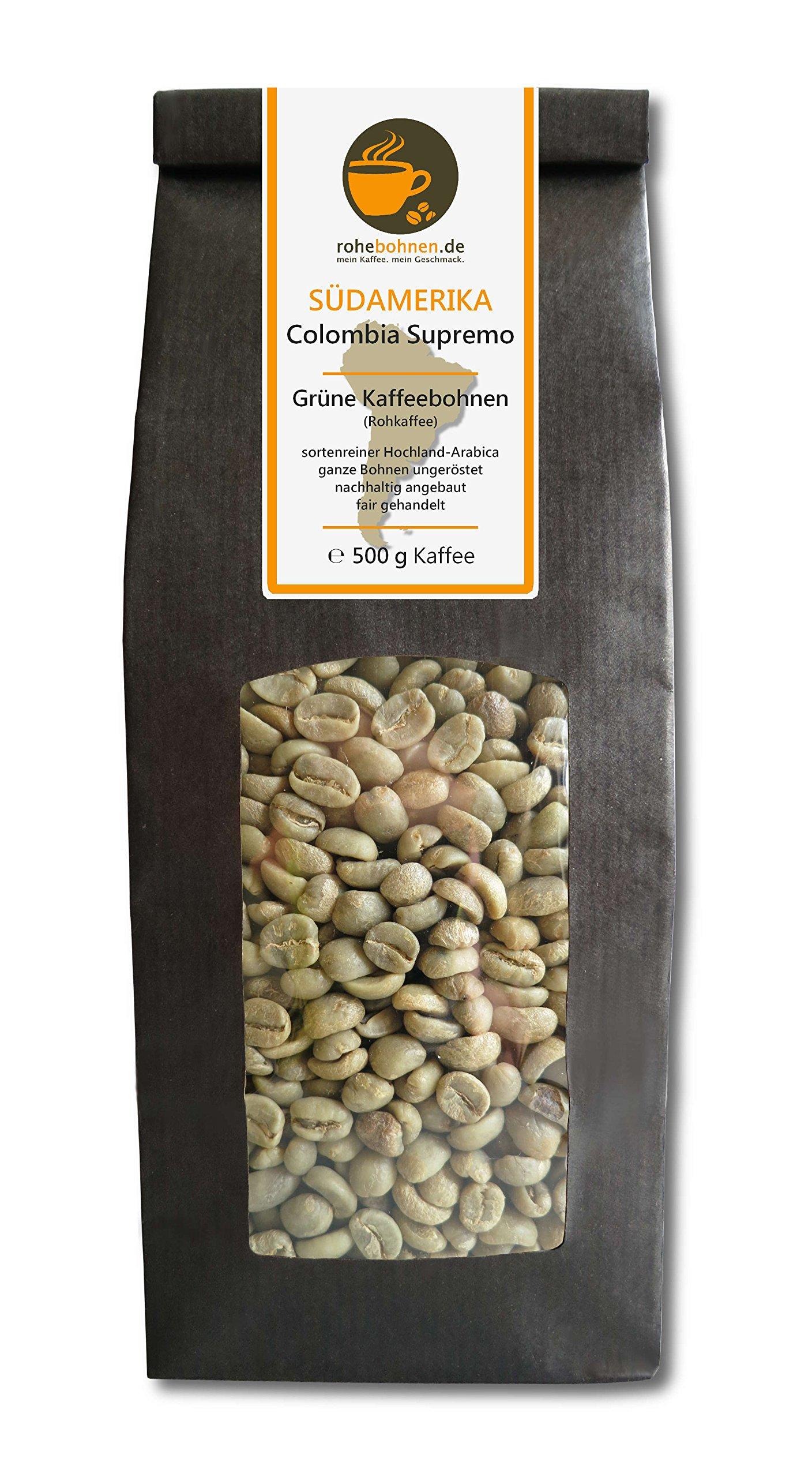 Green Coffee Beans Colombia Supremo (raw Coffee Beans 500g) coffee 500g