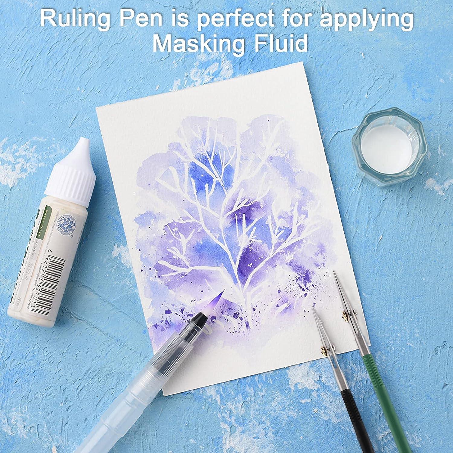 LOONENG Ruling Pen for Masking Fluid - Fine Line Drawing, Cartography ...