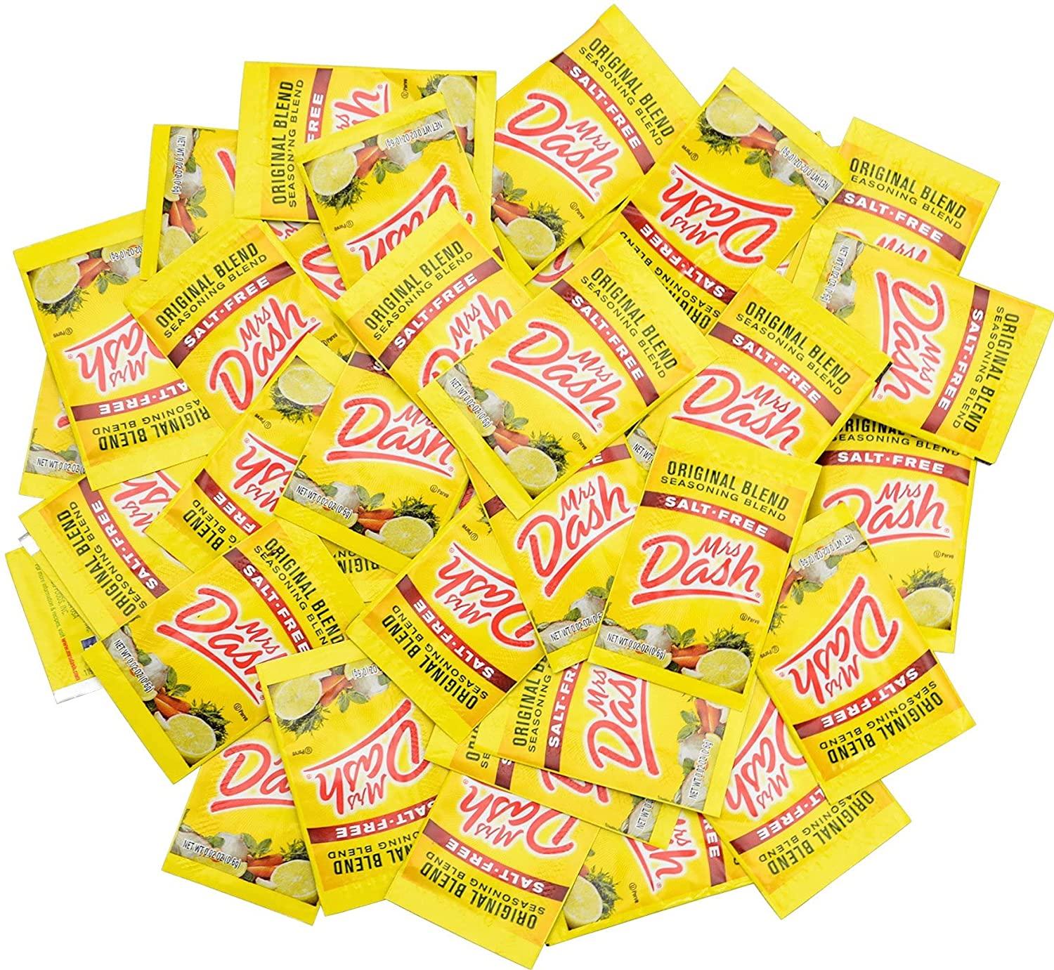 Mrs Dash Original Blend Seasoning Packets - Salt Free, No MSG - 100 ...
