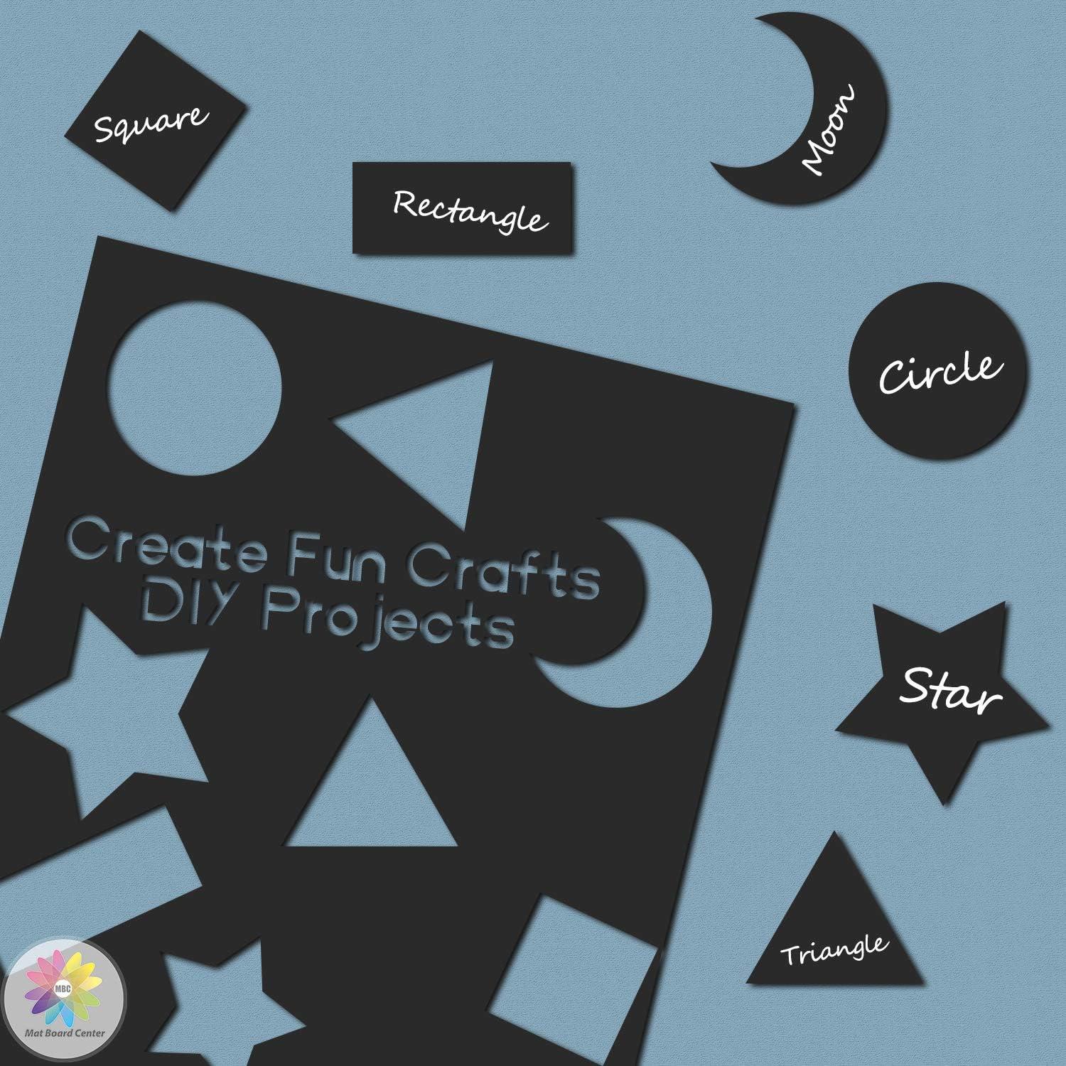 Mat Board Center 11x14 Black Uncut Mat Board 10-Pack - Ideal for Crafts ...