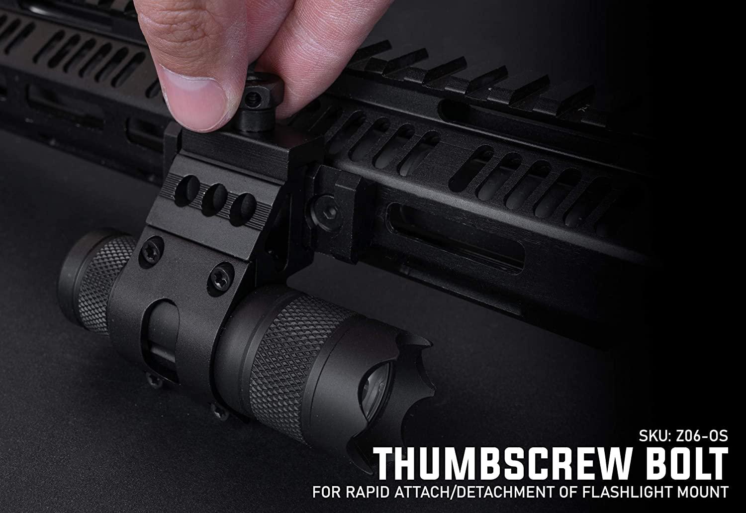 Monstrum Tactical 1" Offset Picatinny Rail Mount for Flashlights