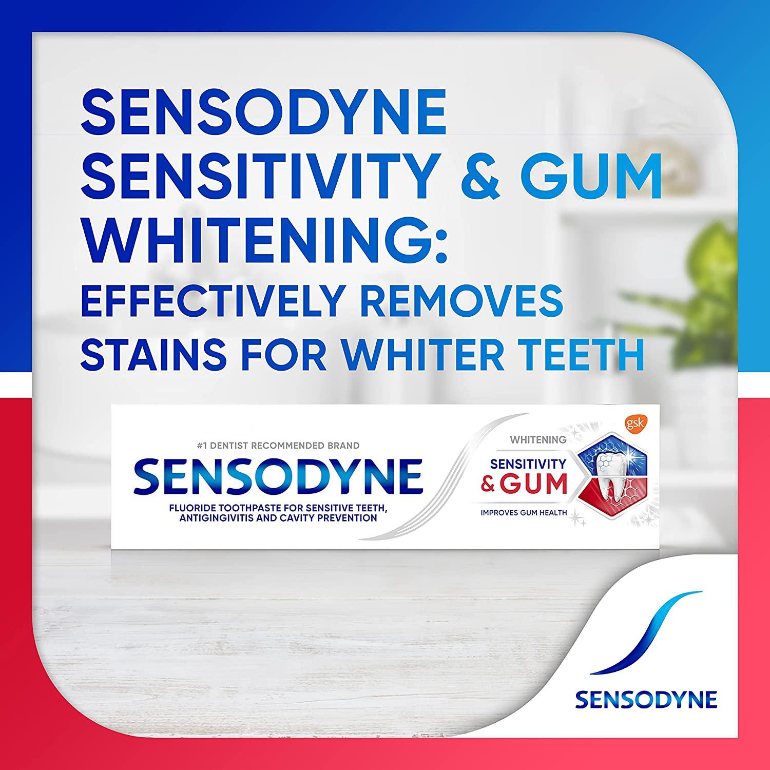 Sensodyne Sensitivity & Gum Whitening Toothpaste | 3.4oz | For ...