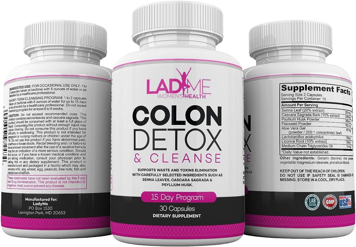 15-Day Pure Colon Cleanse & Detox Program for Women - Herbal Laxative ...