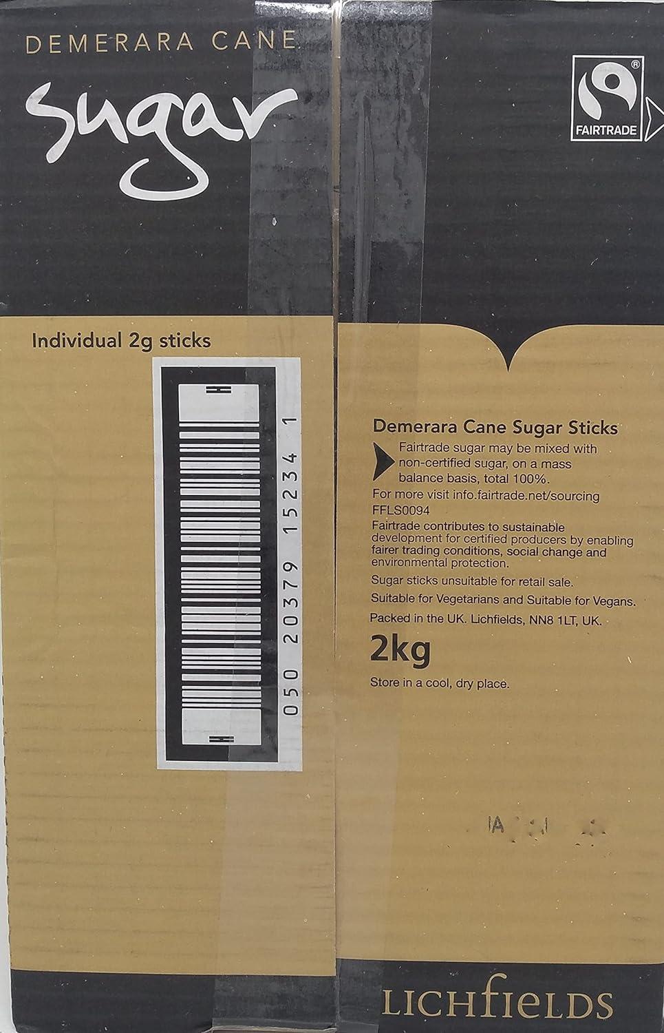 500 Demerara Sugar Stick Sachets - Convenient and Portable Sweetener ...
