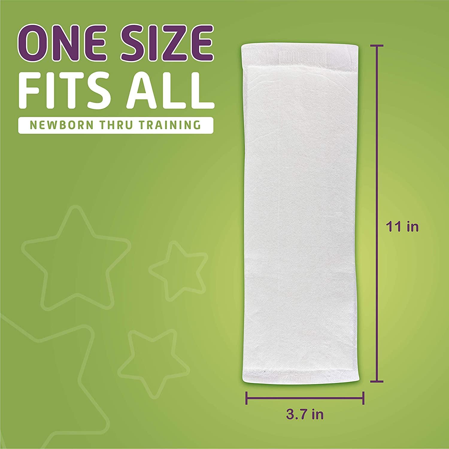 Dimples Booster Pads - 30 Count Baby Diaper Doubler with Adhesive ...