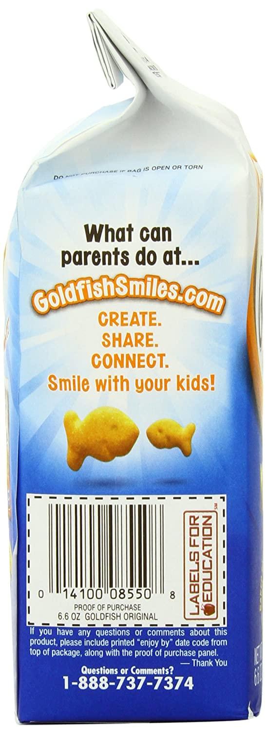 Pepperidge Farm Goldfish Original 6.6 oz Bag (Pack of 8) - Snack Time ...
