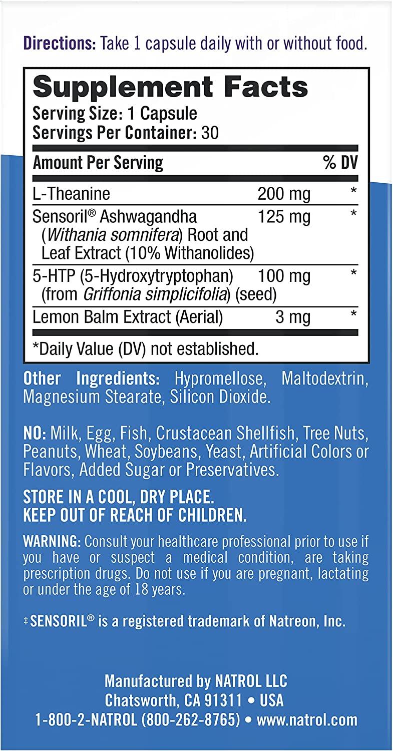 Natrol Relax+ Ultimate Calm - Stress Relief Capsules (30 Count) | Buy ...