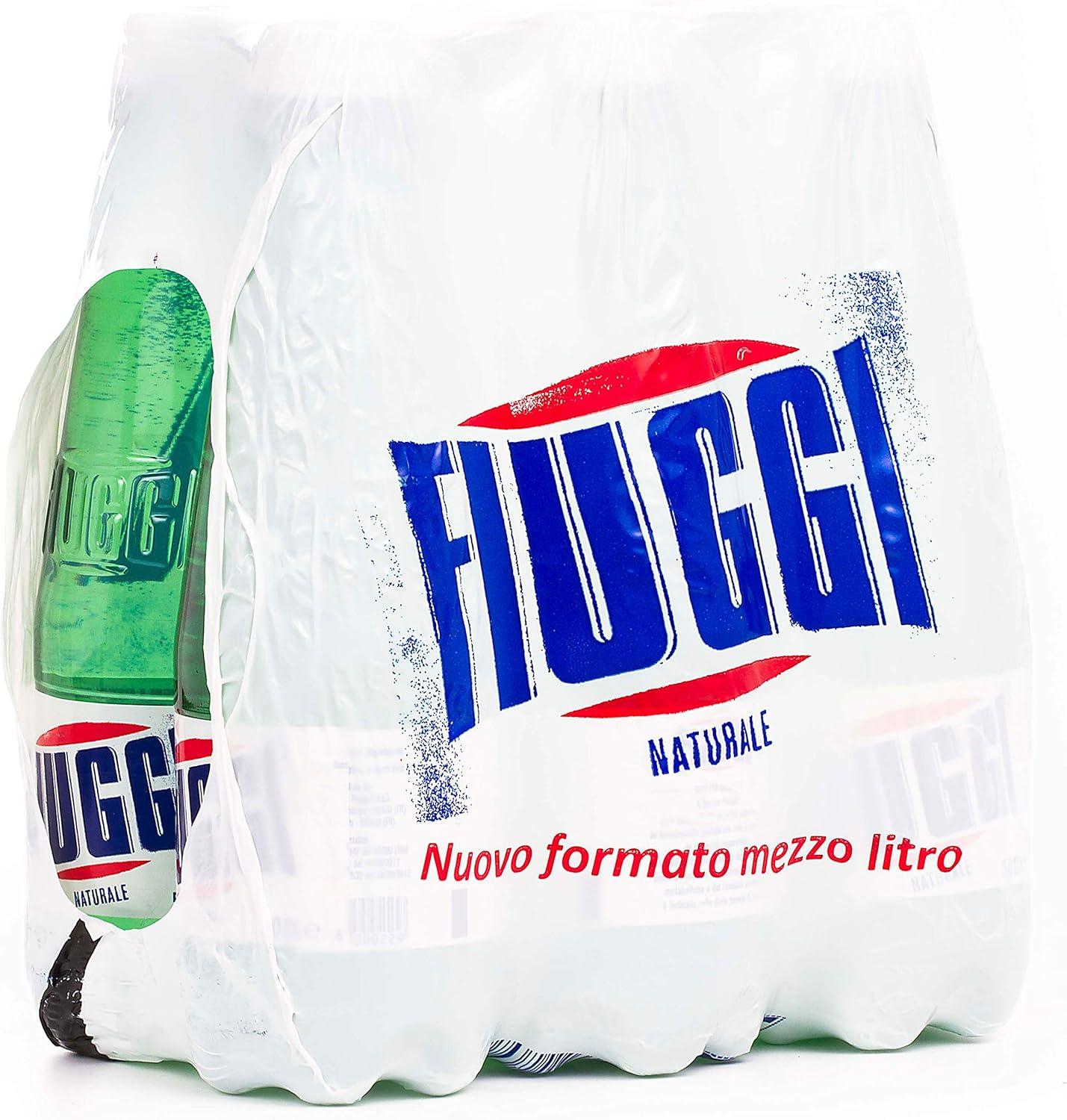 Fiuggi Natural Mineral Spring Water PET Bottle 6x500ml 24 Count | Buy ...